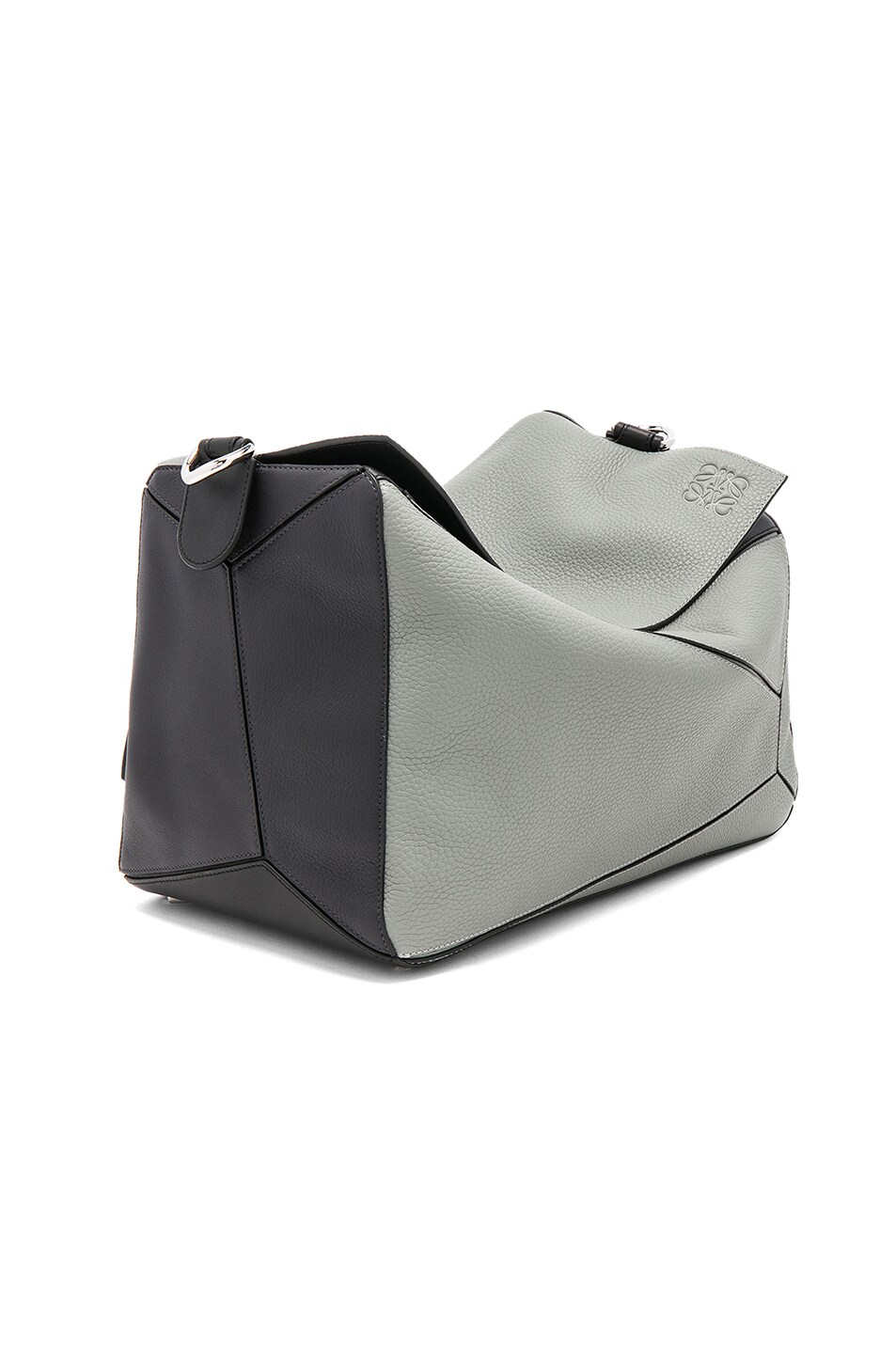 Loewe XL Leather Puzzle Bag in Grey Multi | FWRD