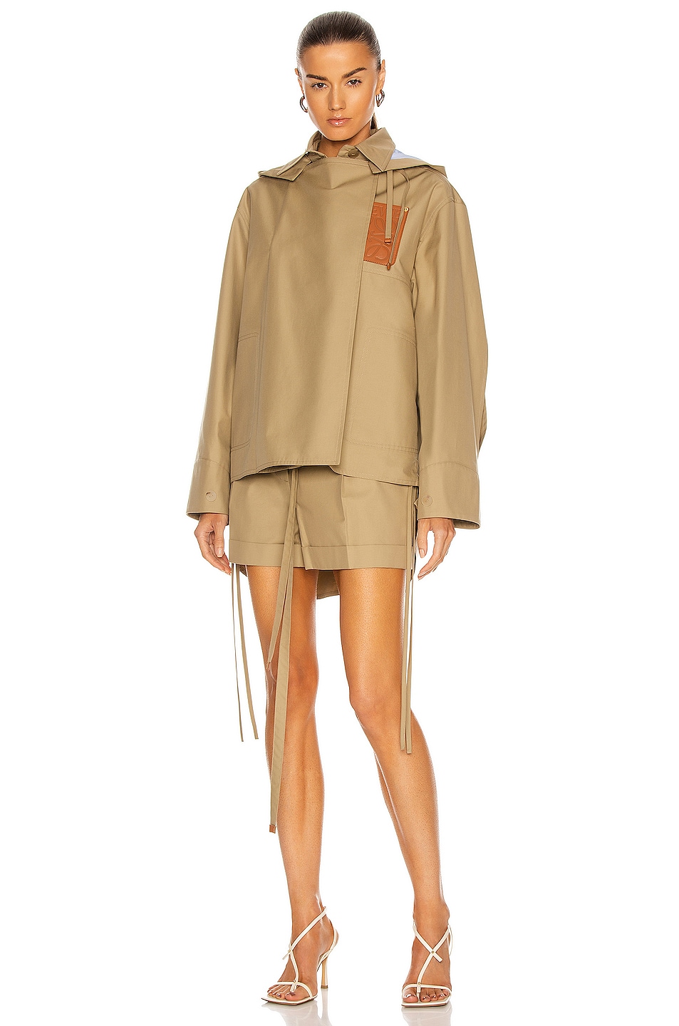 Loewe Military Hooded Parka in Sweet Caramel | FWRD