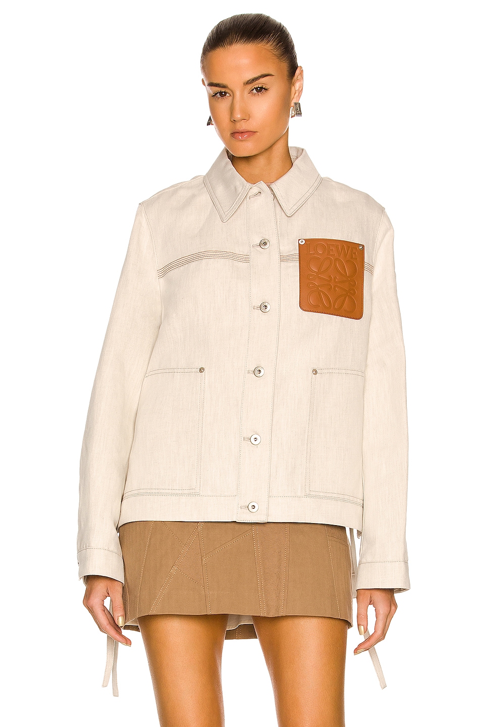 Loewe Workwear Jacket in Ecru | FWRD