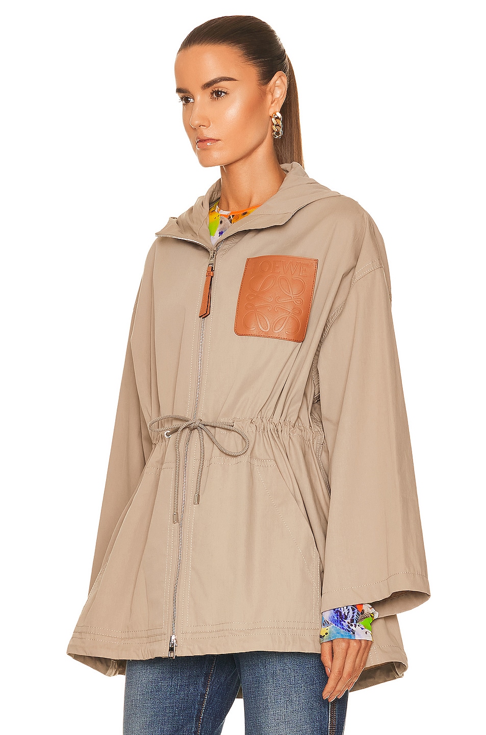 Loewe Hooded Jacket in Sandstone | FWRD