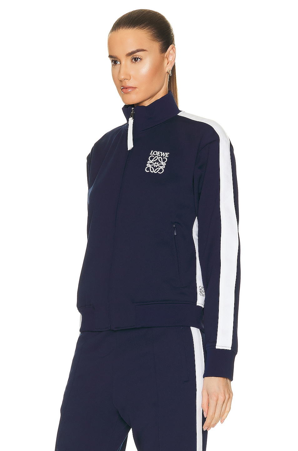 Loewe Zip Up Jacket in Marine | FWRD