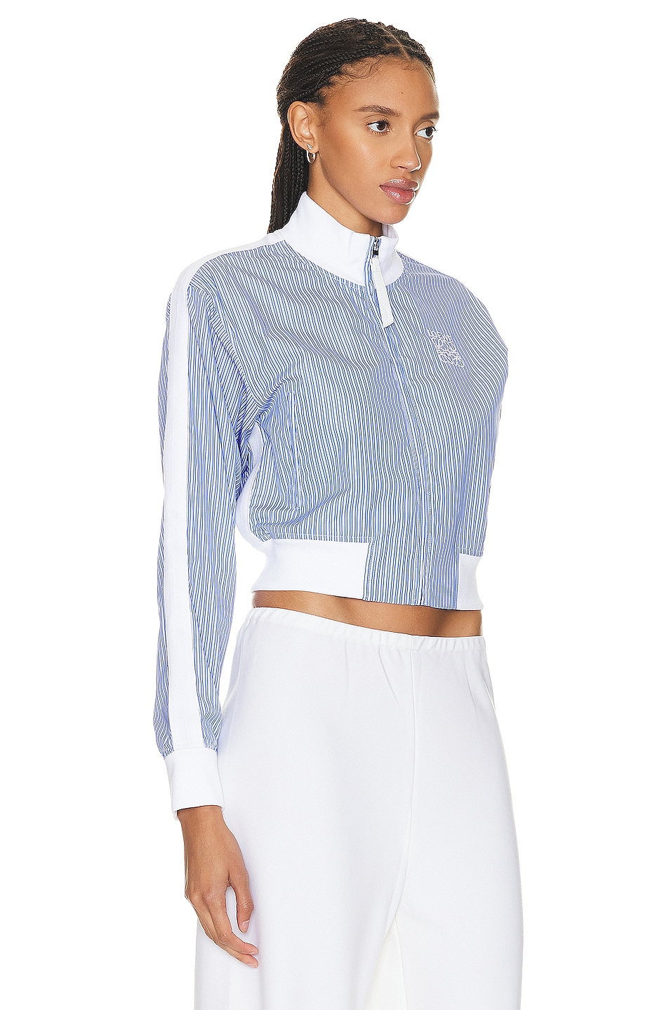Loewe Stripe Tracksuit Jacket in Blue & White | FWRD