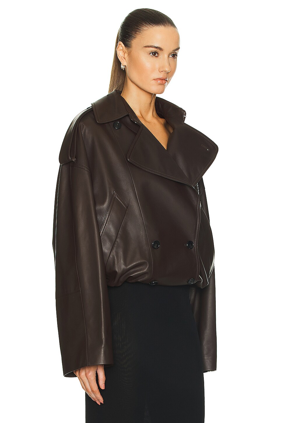 Loewe Balloon Jacket in Dark Chocolate | FWRD