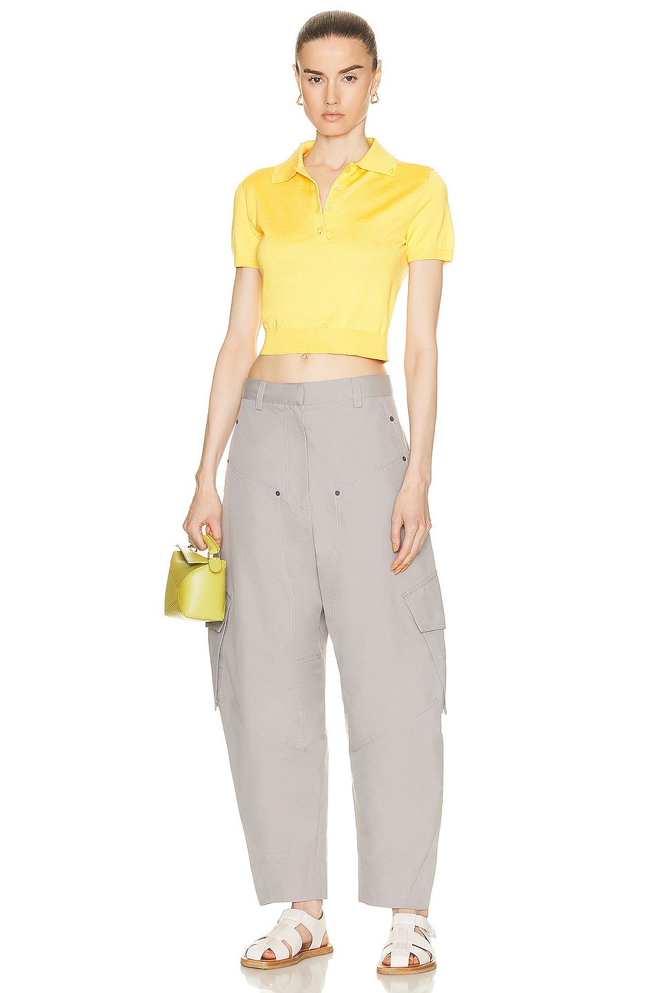 Loewe Cargo Trouser in Fog Grey | FWRD