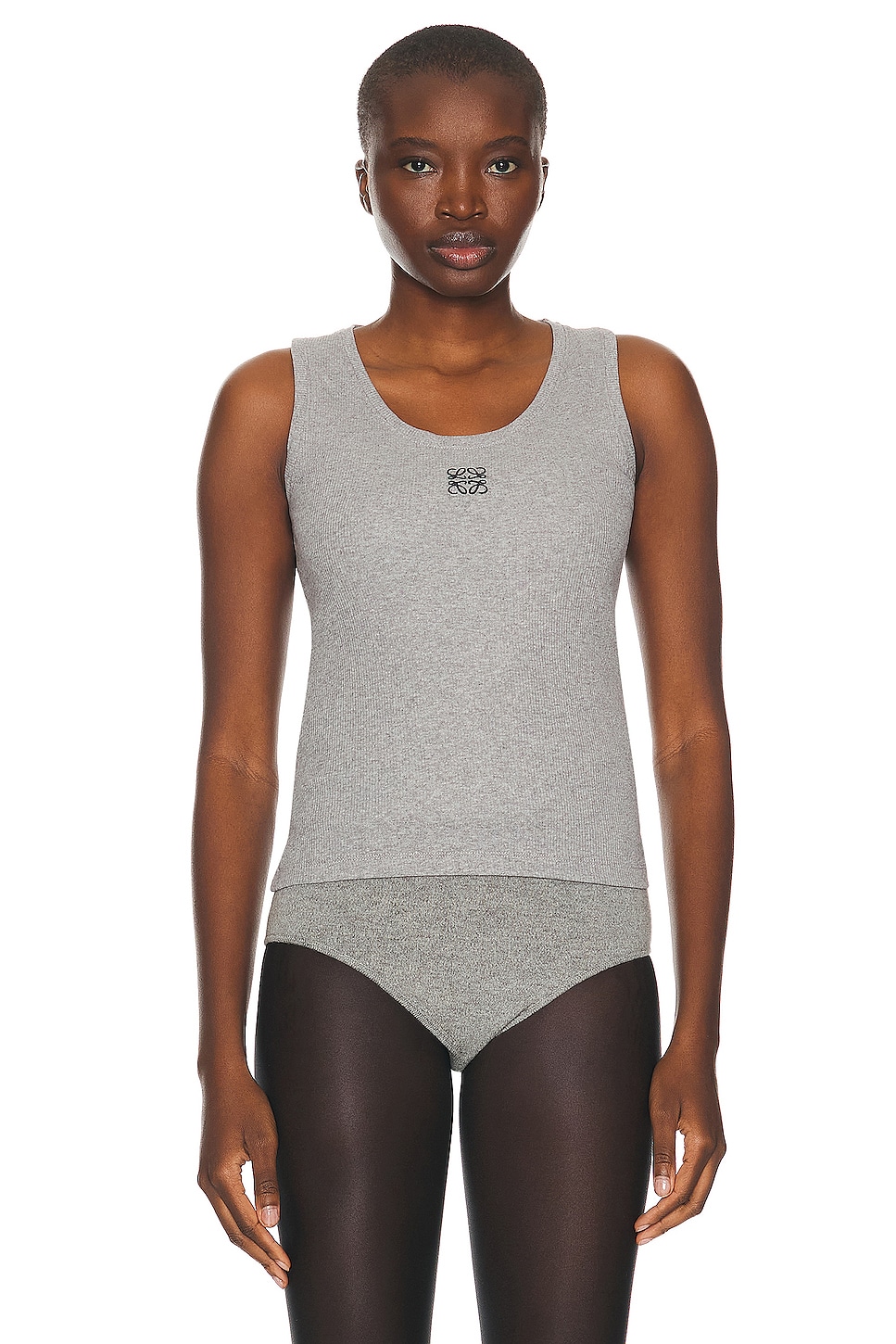Loewe Anagram Tank Top in Grey Melange | FWRD