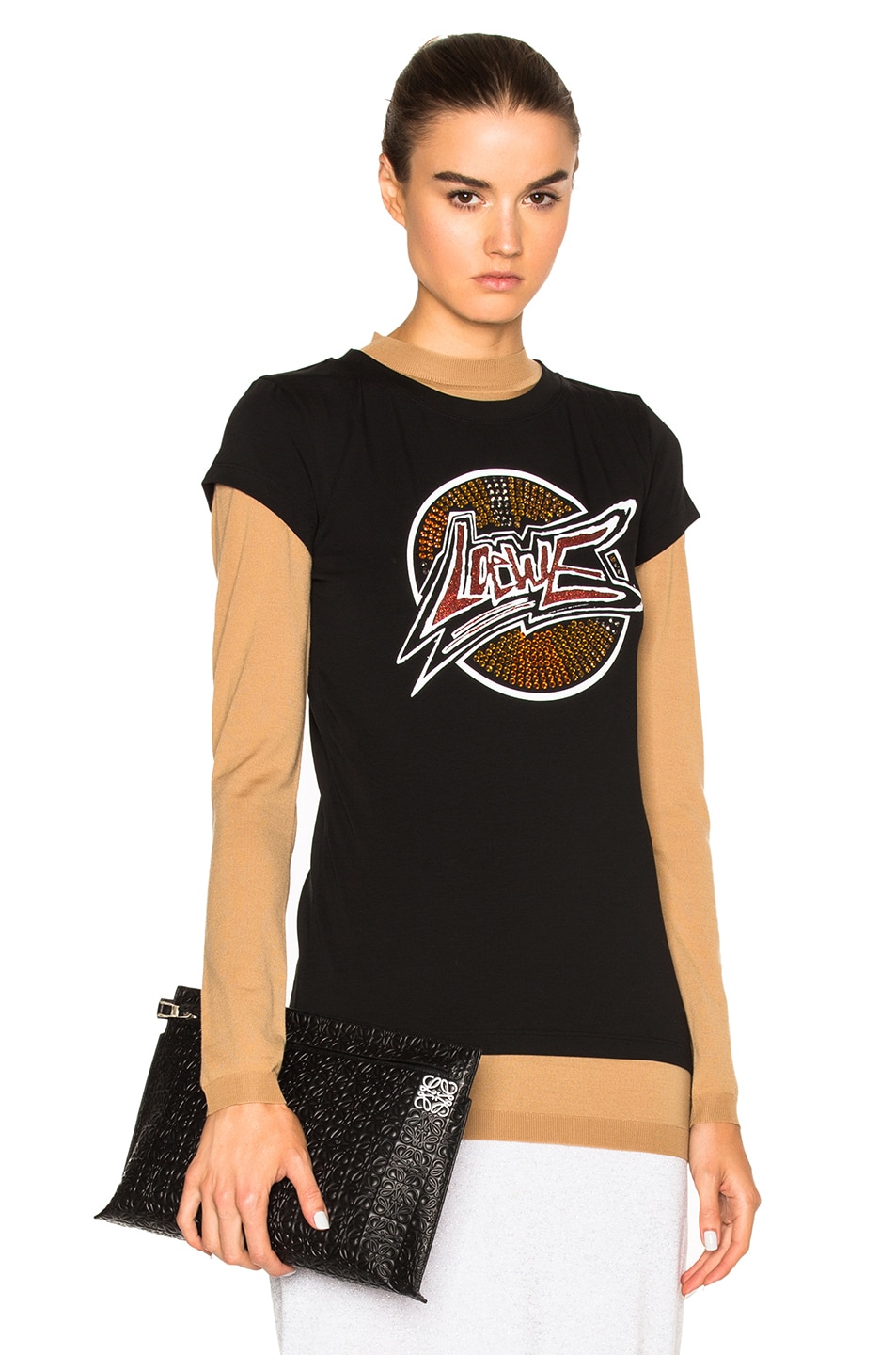 Loewe Print Tee in Black | FWRD