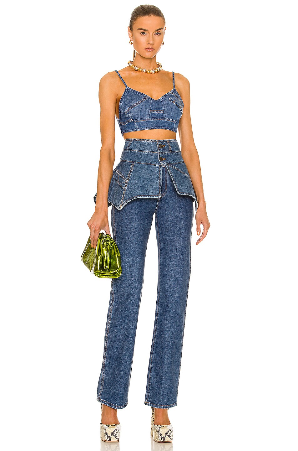 Loewe Cropped Top in Blue | FWRD