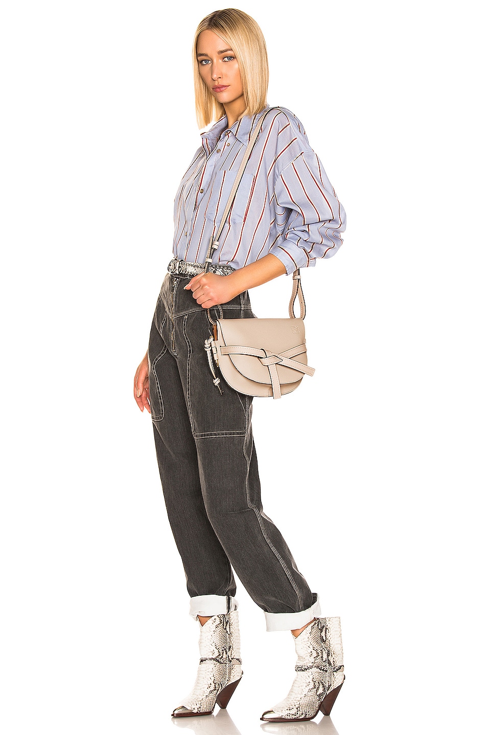 Loewe Gate Small Bag in Light Oak | FWRD