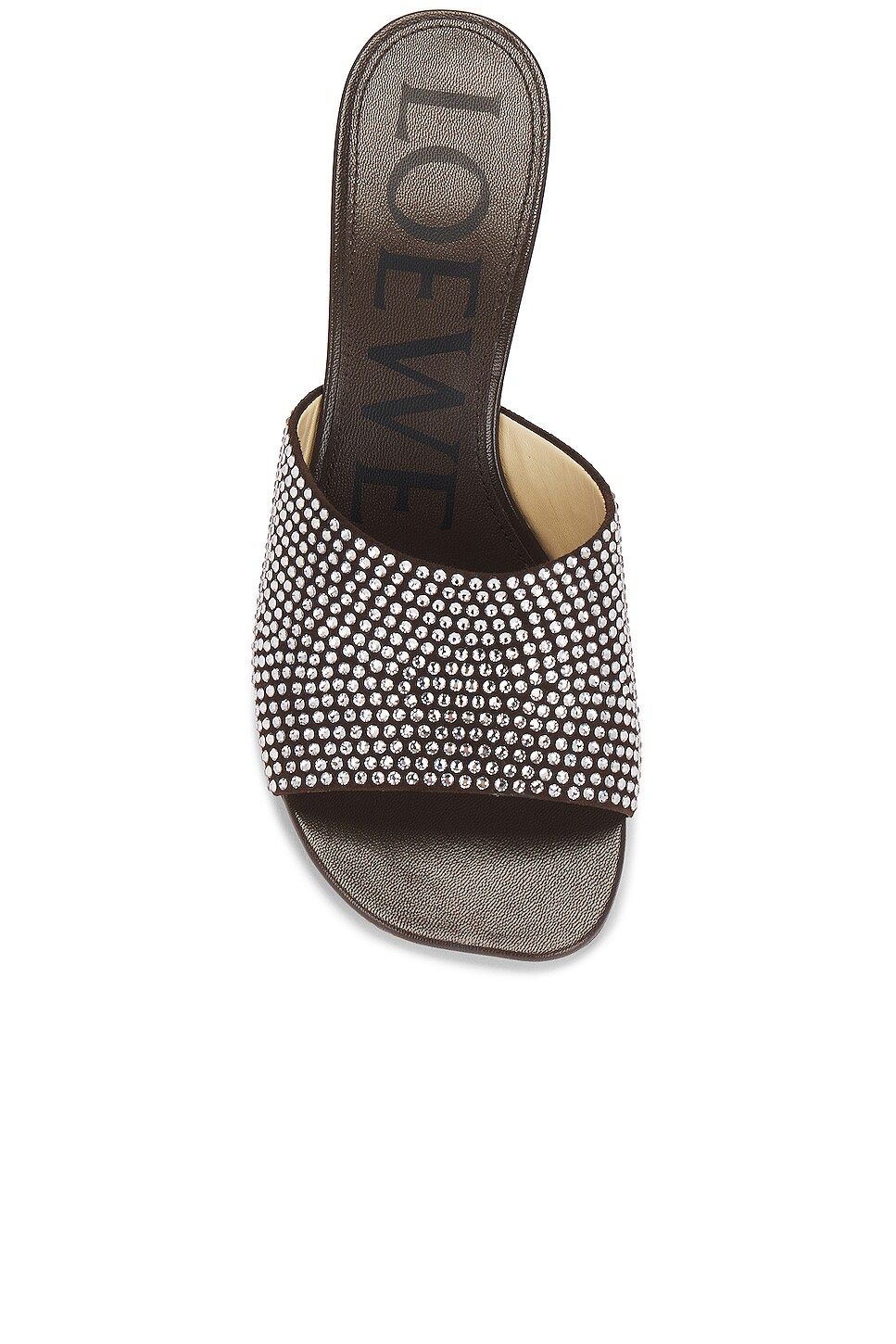 Loewe Petal Strassed Mule in Shitake | FWRD