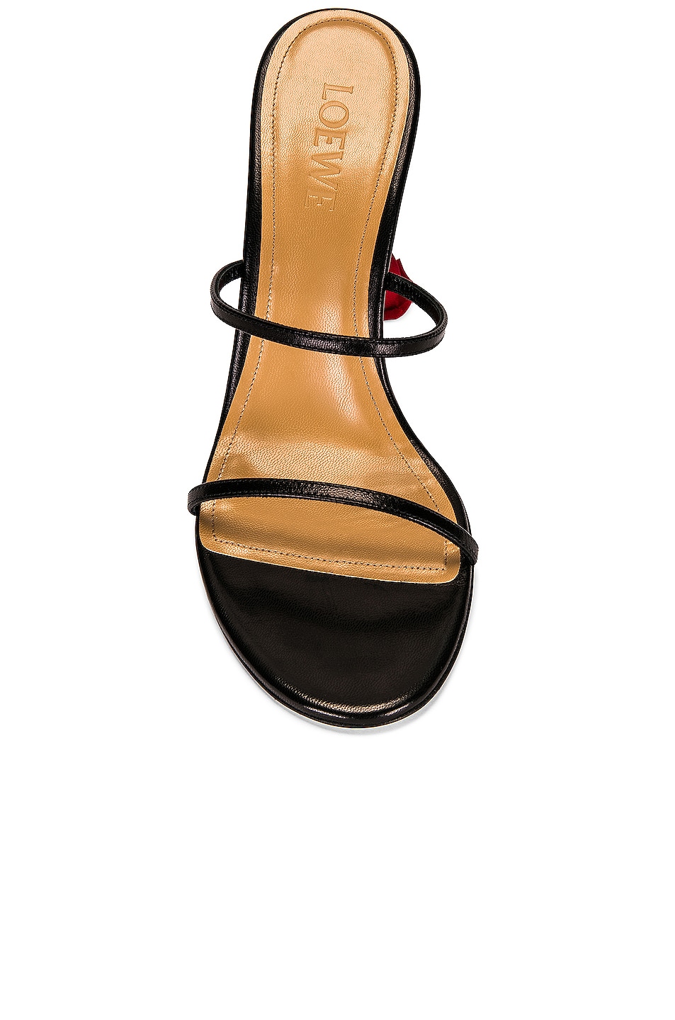 Loewe Rose Heel Sandal in Black | FWRD