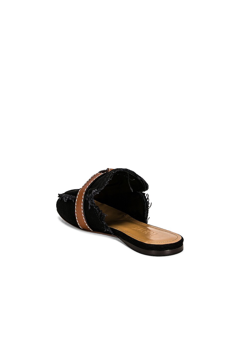 Loewe Denim Gate Mule in Black | FWRD