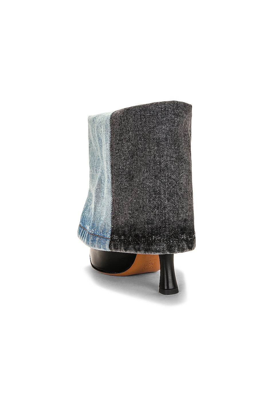 Loewe Denim 90 Folded Boot in Blue & Grey | FWRD