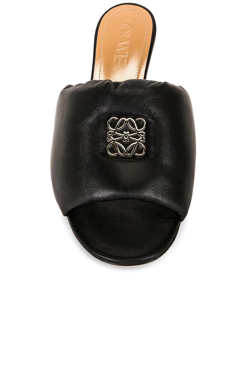 Loewe Anagram 50 Padded Mule in Black | FWRD