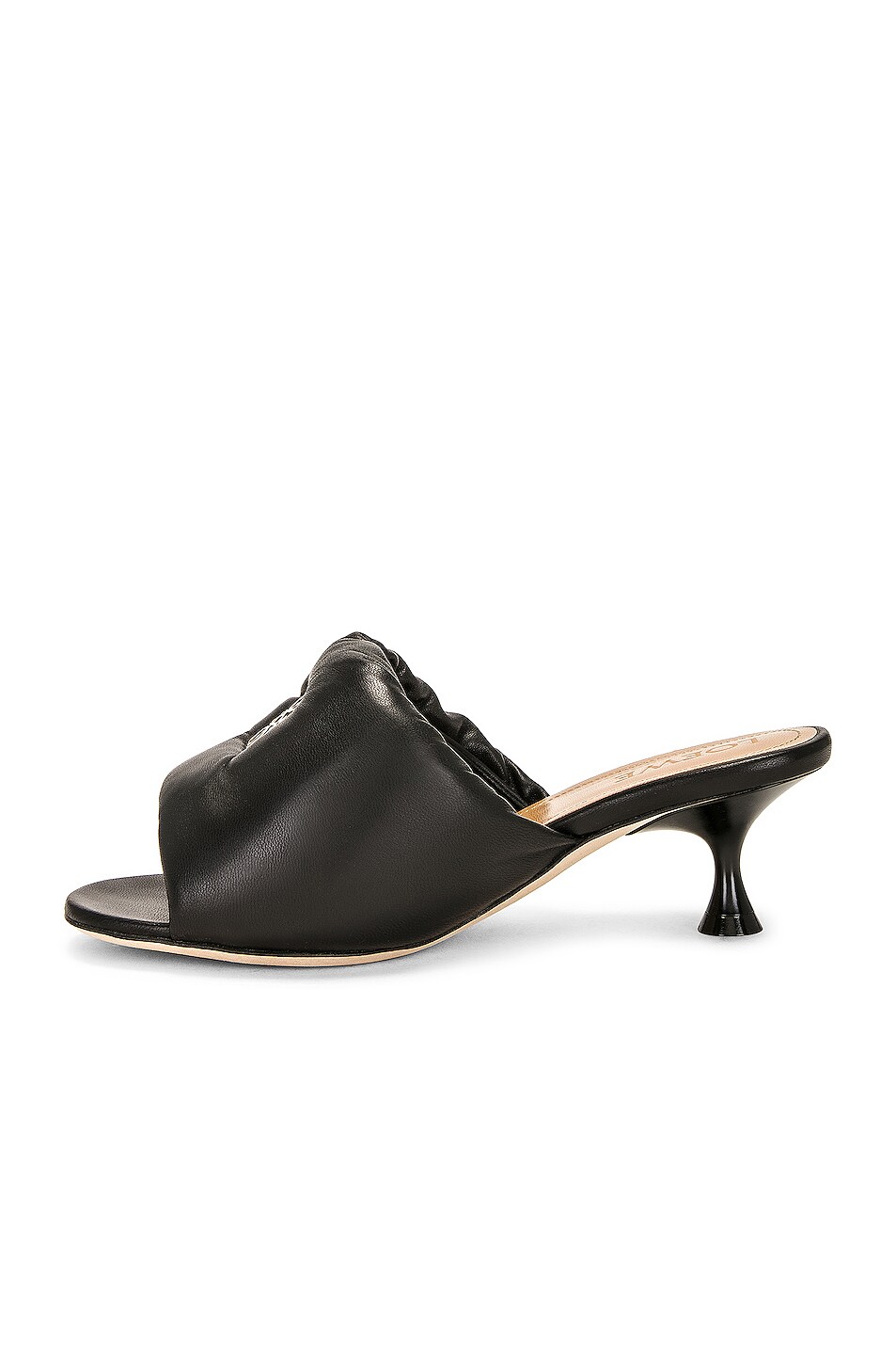Loewe Anagram 50 Padded Mule in Black | FWRD