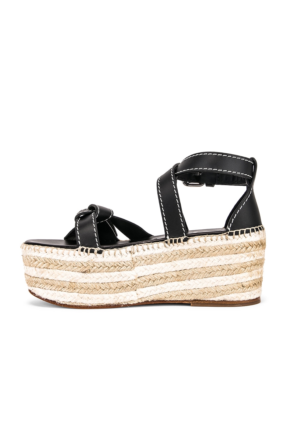 Loewe Gate Wedge Sandal in Black | FWRD