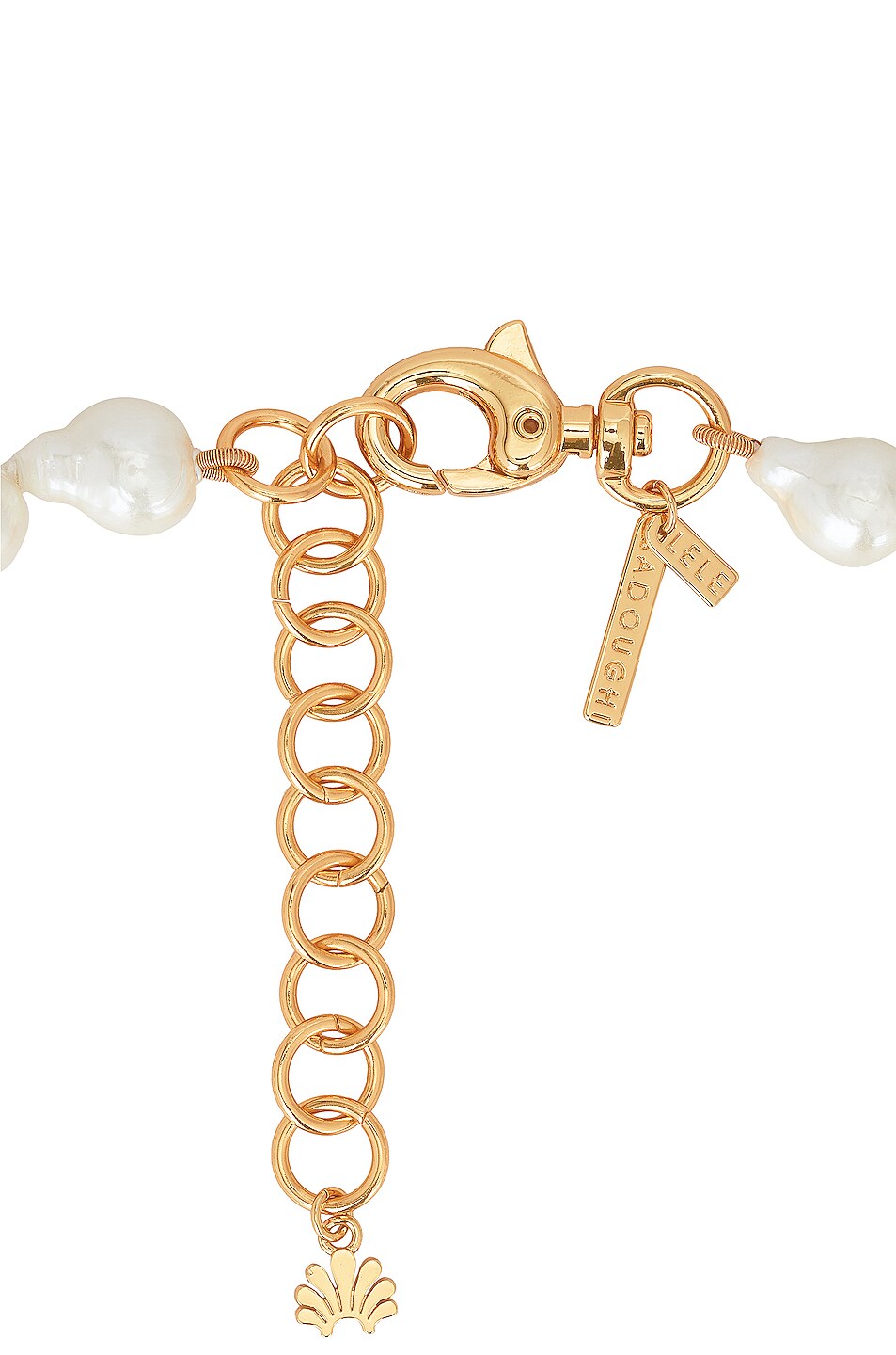 Lele Sadoughi La Mer Pearl Collar Necklace in Gold | FWRD