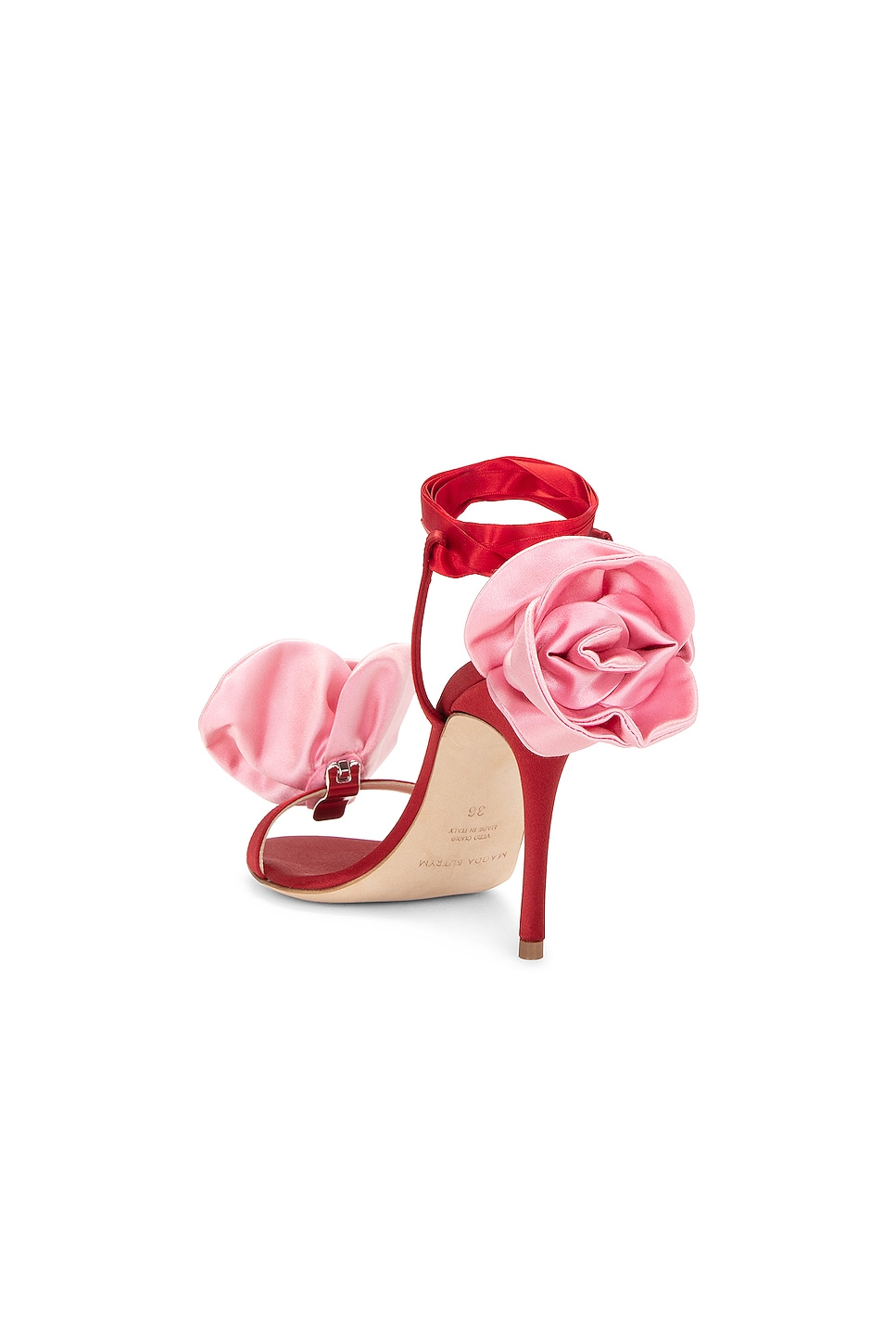 Magda Butrym Flower Sandal in Red | FWRD