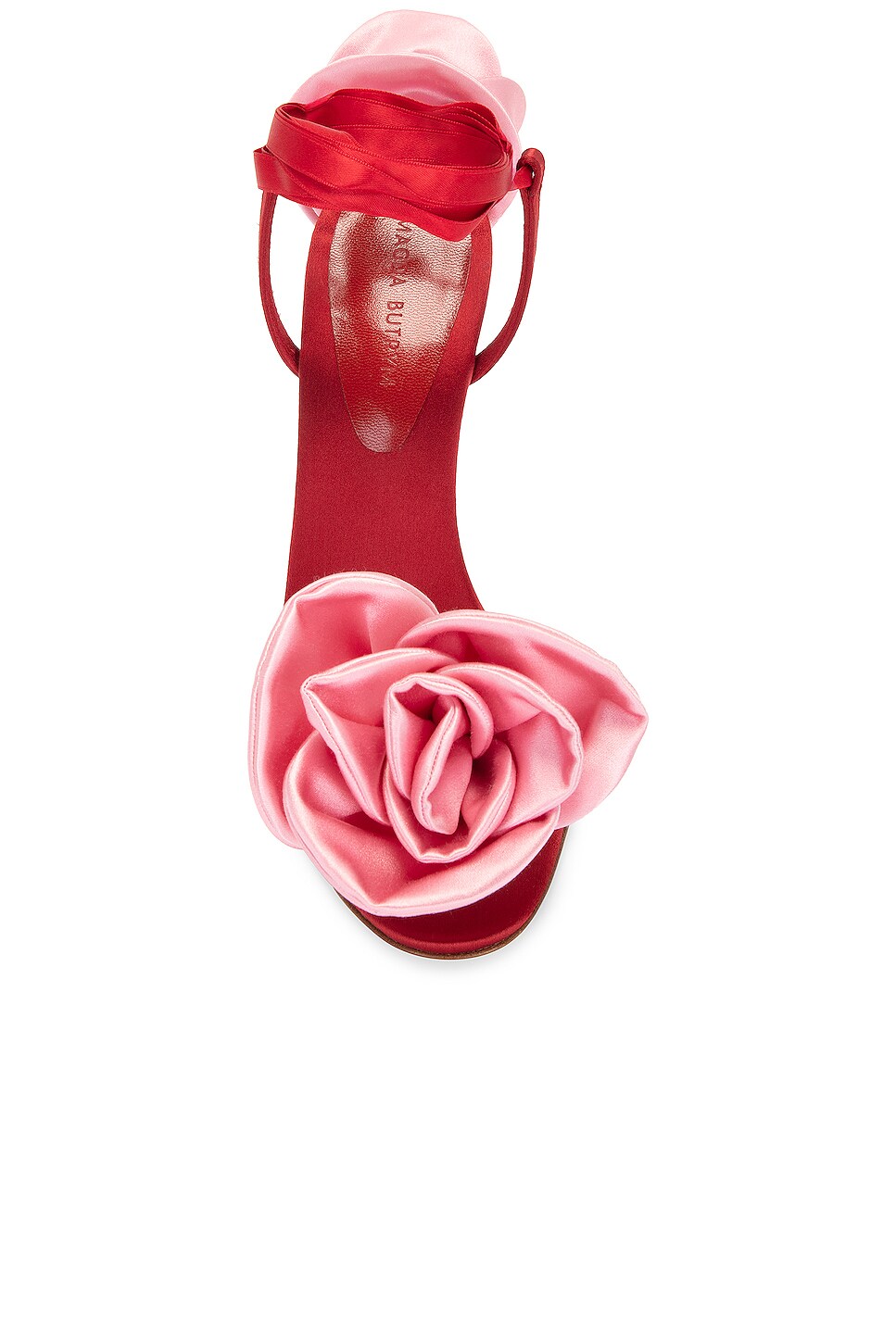 Magda Butrym Flower Sandal in Red | FWRD