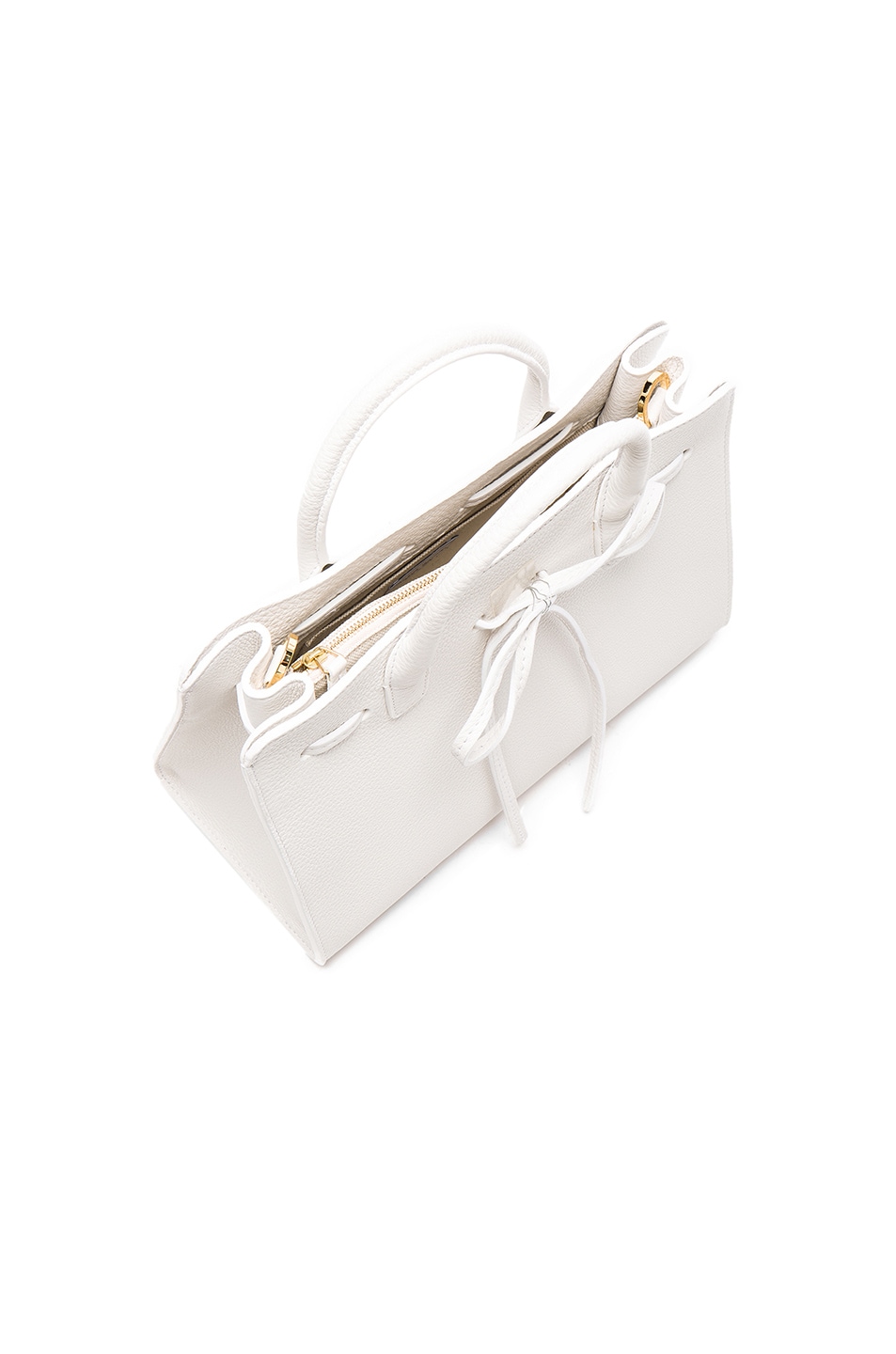 Mansur Gavriel Mini Sun Bag in White Tumble | FWRD
