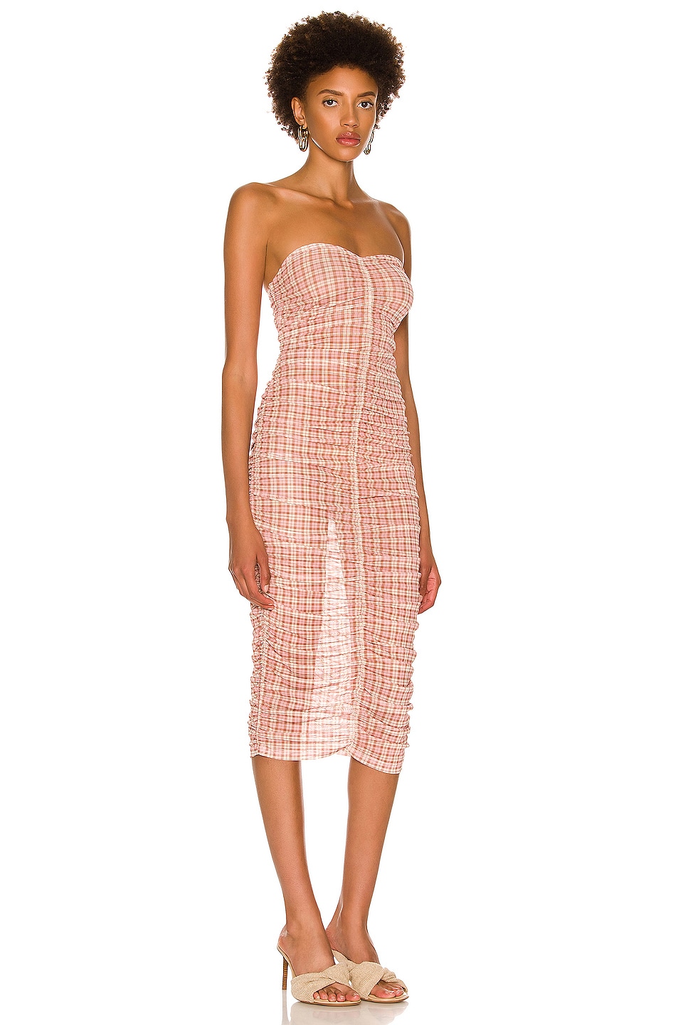 Miaou Renzo Dress in Baby Plaid | FWRD