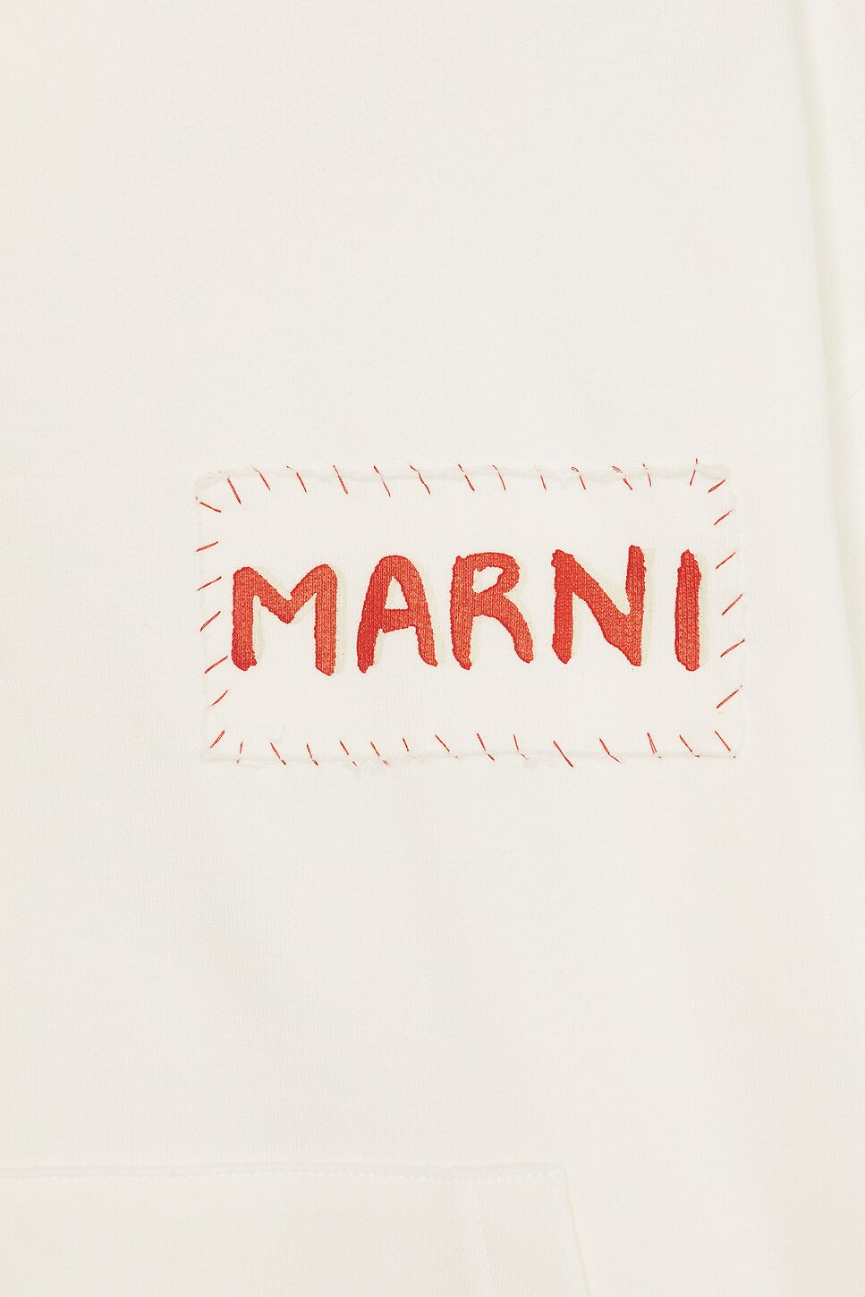 Marni Quarter Zip Sweatshirt in Natural White | FWRD