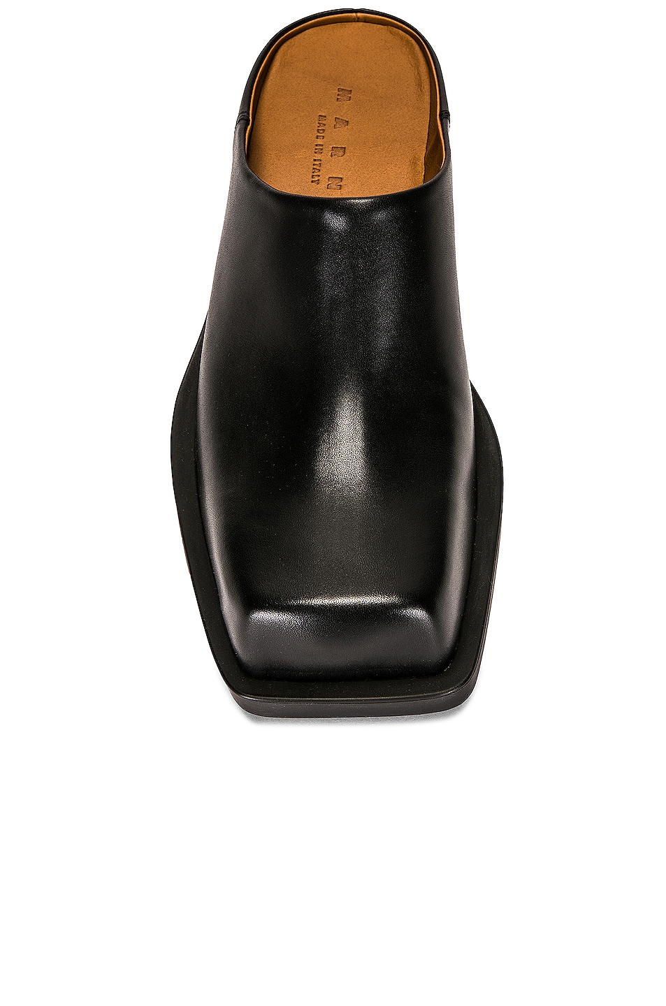 Marni Sabot Square Toe Clog in Black | FWRD