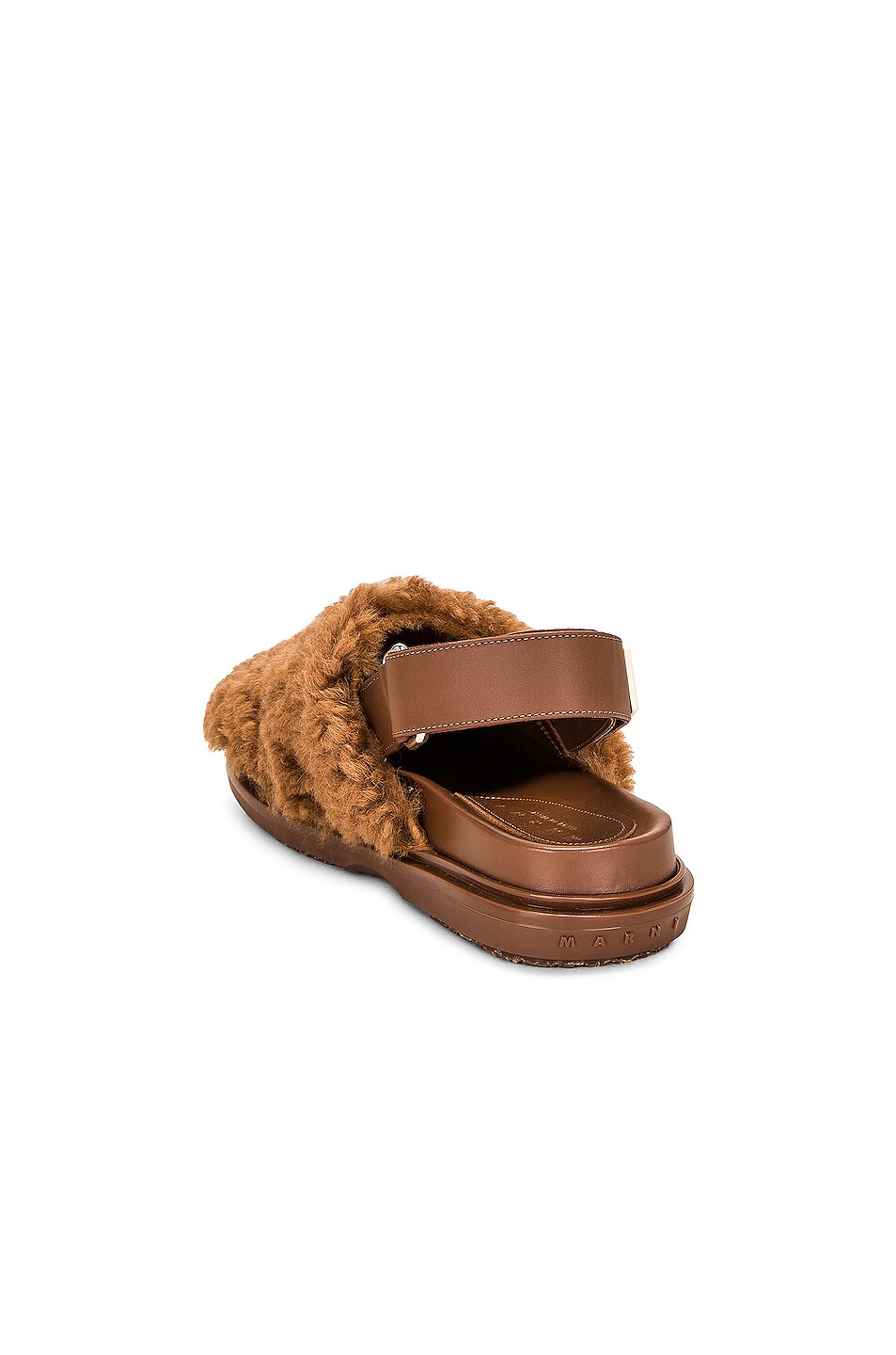 Marni Strap Sabot Clog in Caramel | FWRD