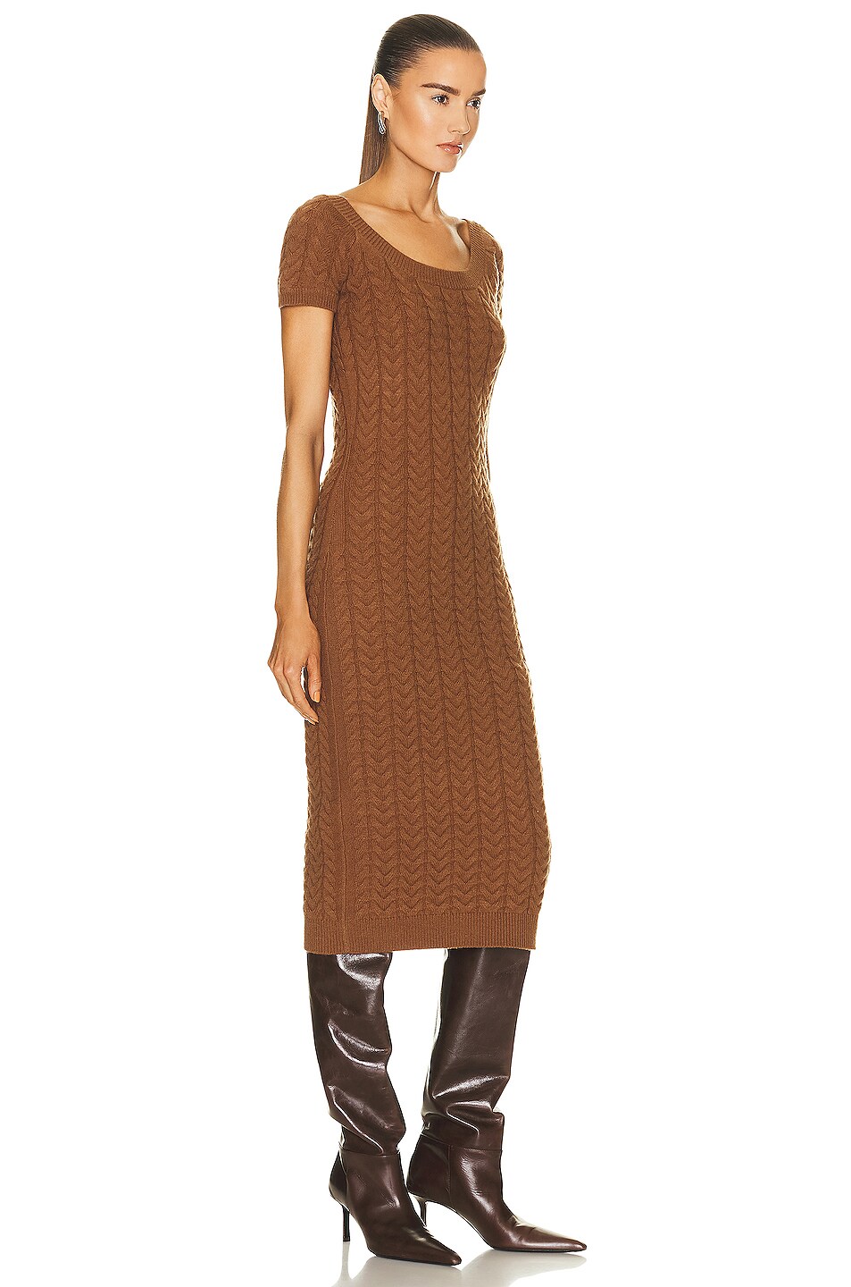 Max Mara Caramba Dress in Hazelnut | FWRD