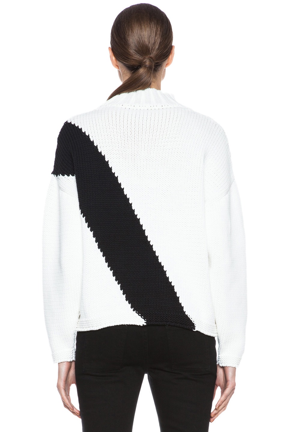 McQ Alexander McQueen Big Arrow Knit Jumper in Lily White | FWRD