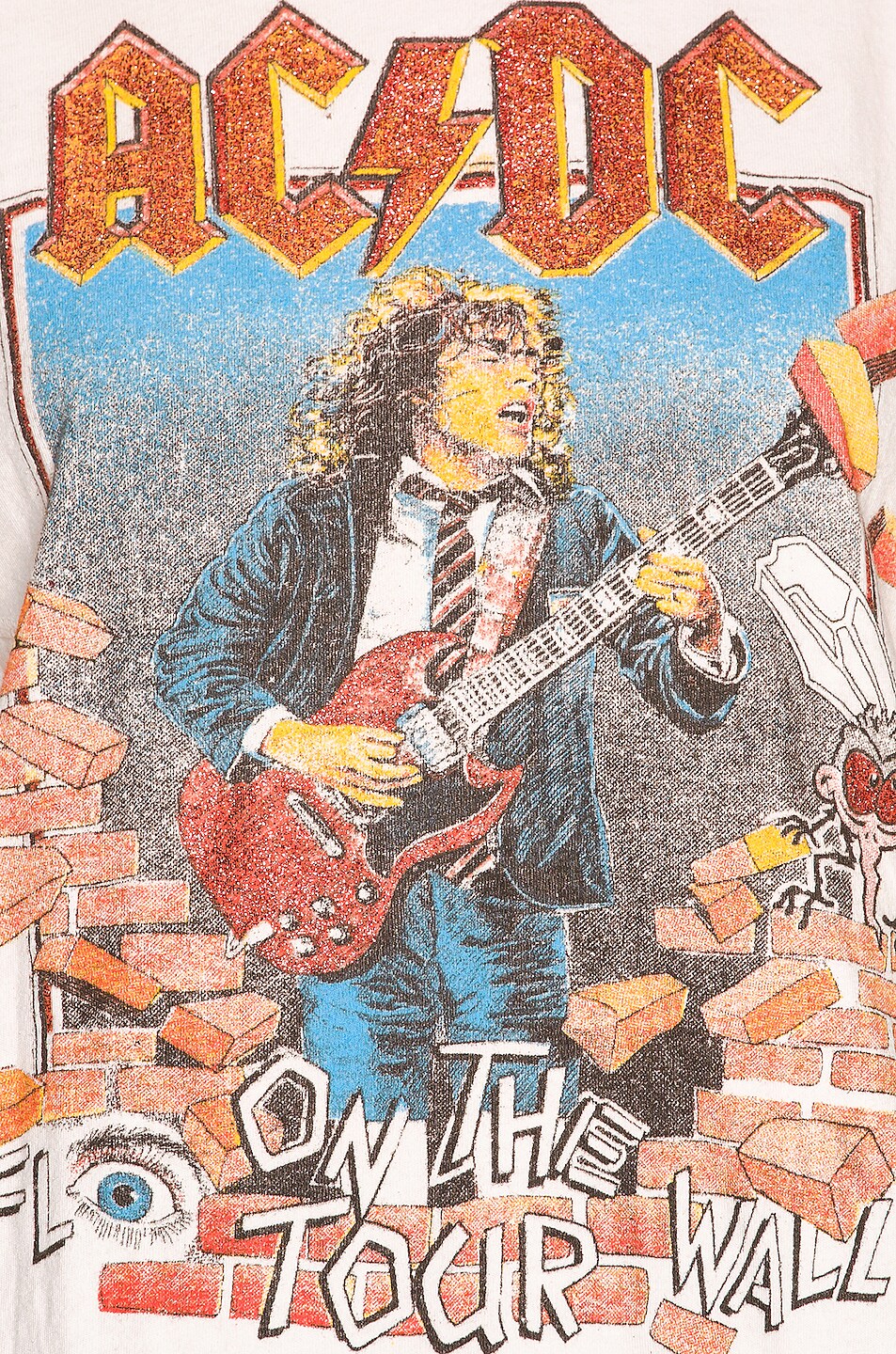 Madeworn AC/DC Tee in Off White | FWRD