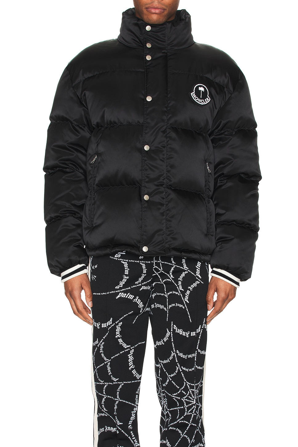 Moncler Genius 8 Moncler Palm Angels Wharram Jacket in Black | FWRD