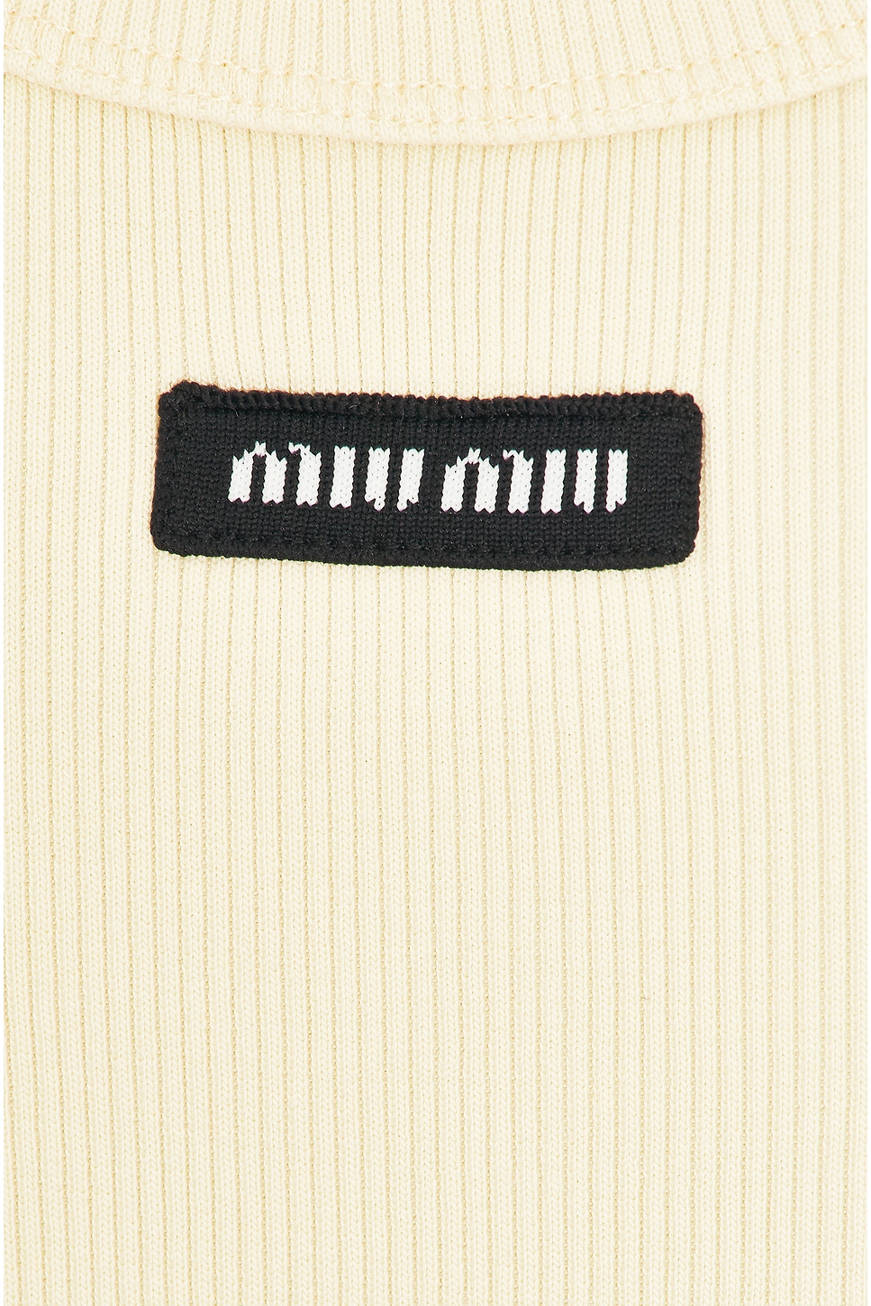 Miu Miu Knit Tank Top in Natural | FWRD