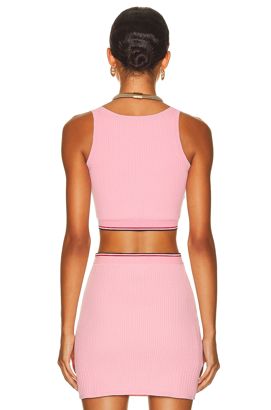 Miu Miu Cropped Tank Top in Rosa | FWRD