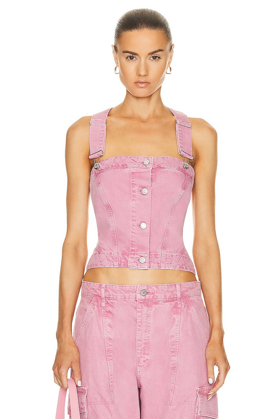 Moschino Jeans Sleeveless Top in Pink | FWRD
