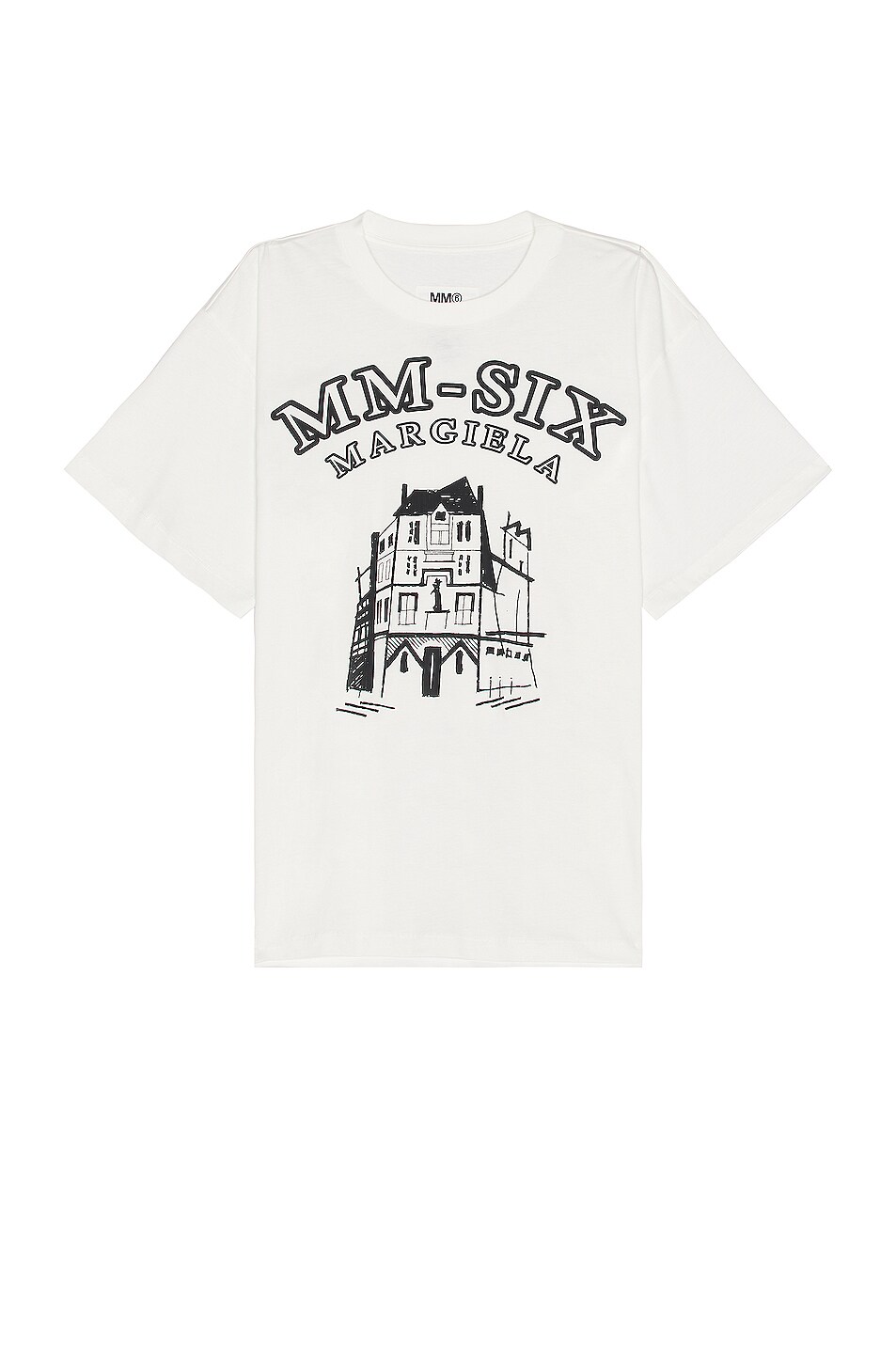 MM6 Maison Margiela MM6 Regular Fit T-shirt in Off White | FWRD