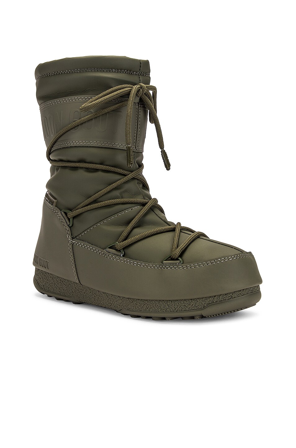 MOON BOOT Mid Rubber Boot in Khaki | FWRD