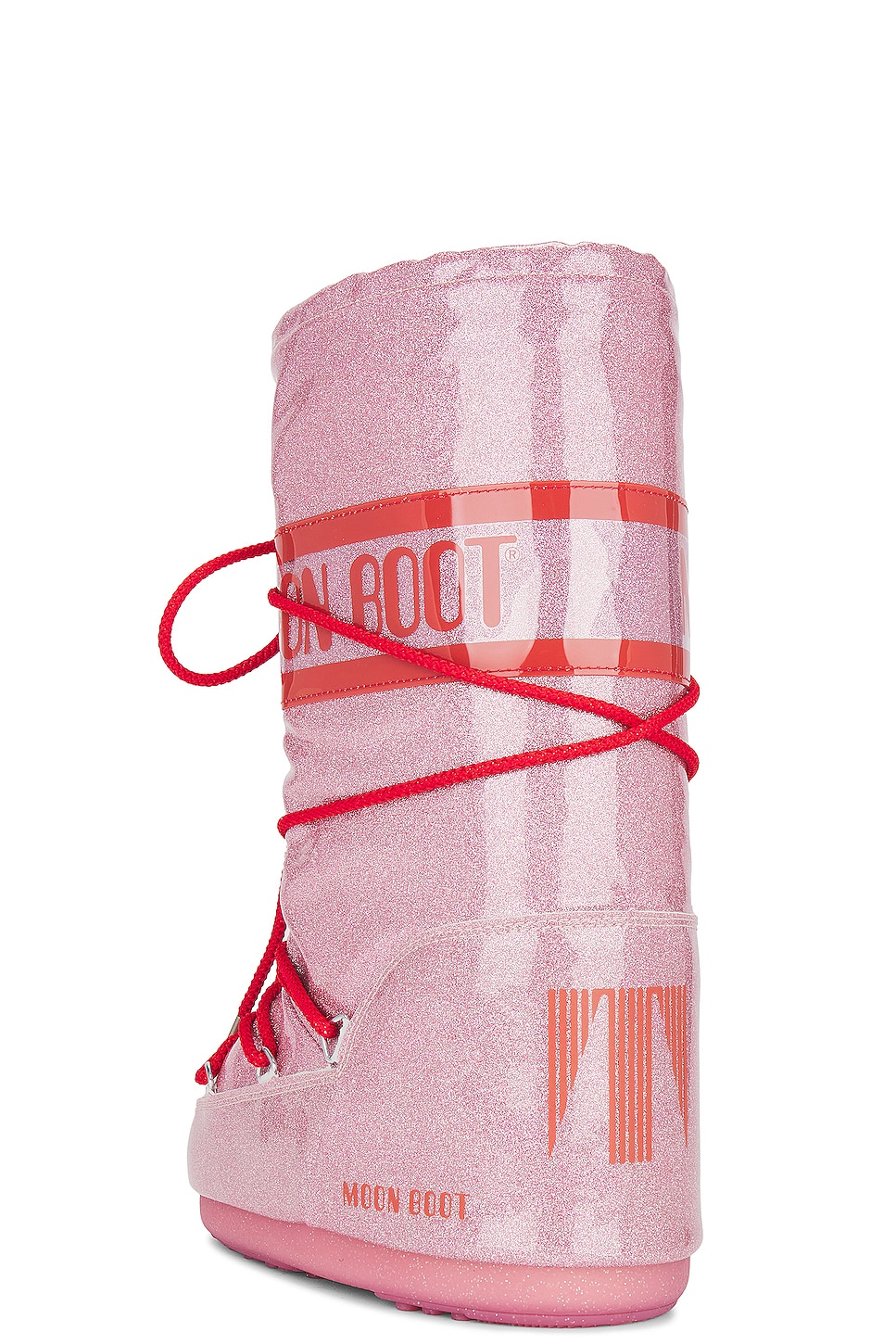 MOON BOOT Icon Glitter Boot in Pink | FWRD