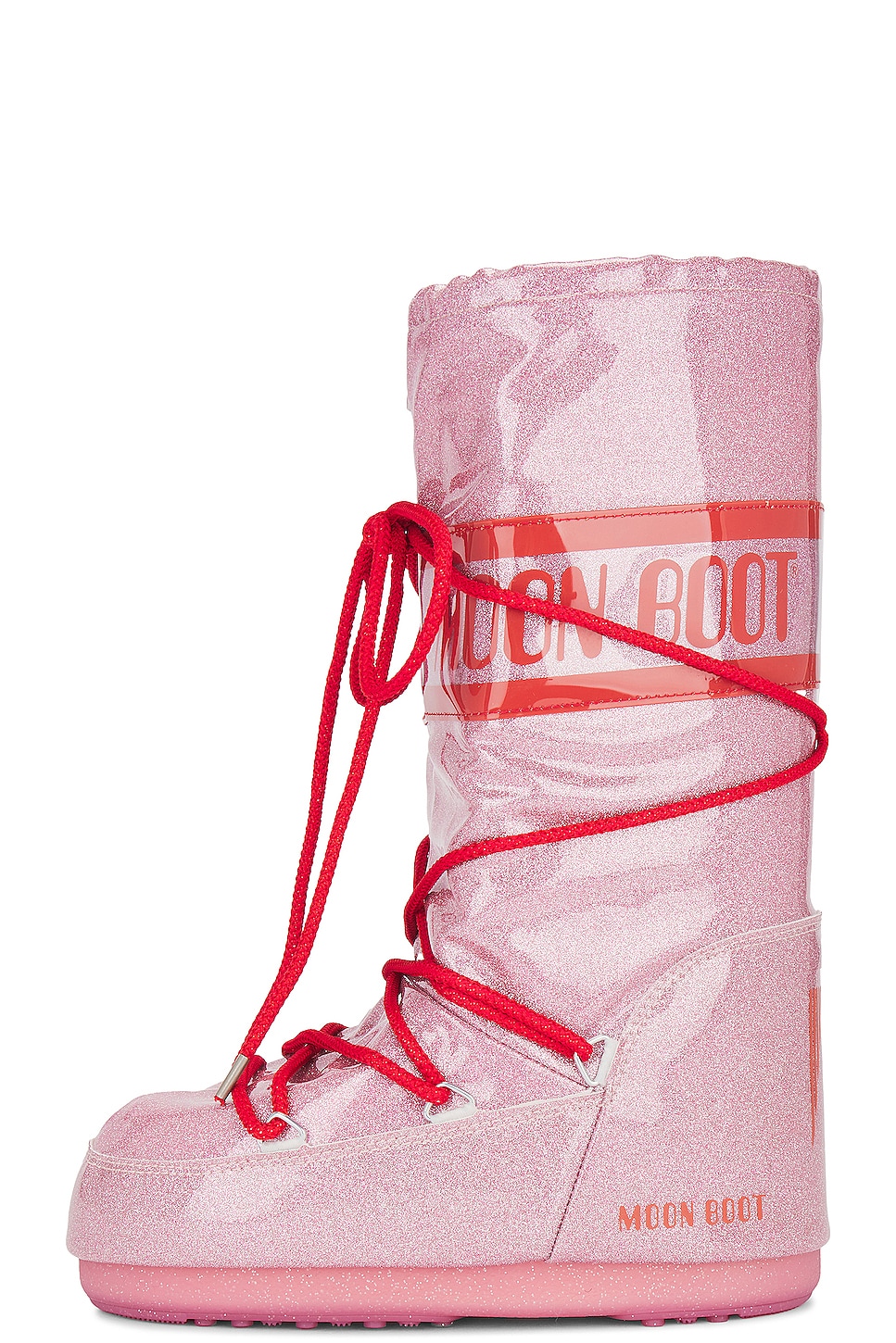 MOON BOOT Icon Glitter Boot in Pink | FWRD