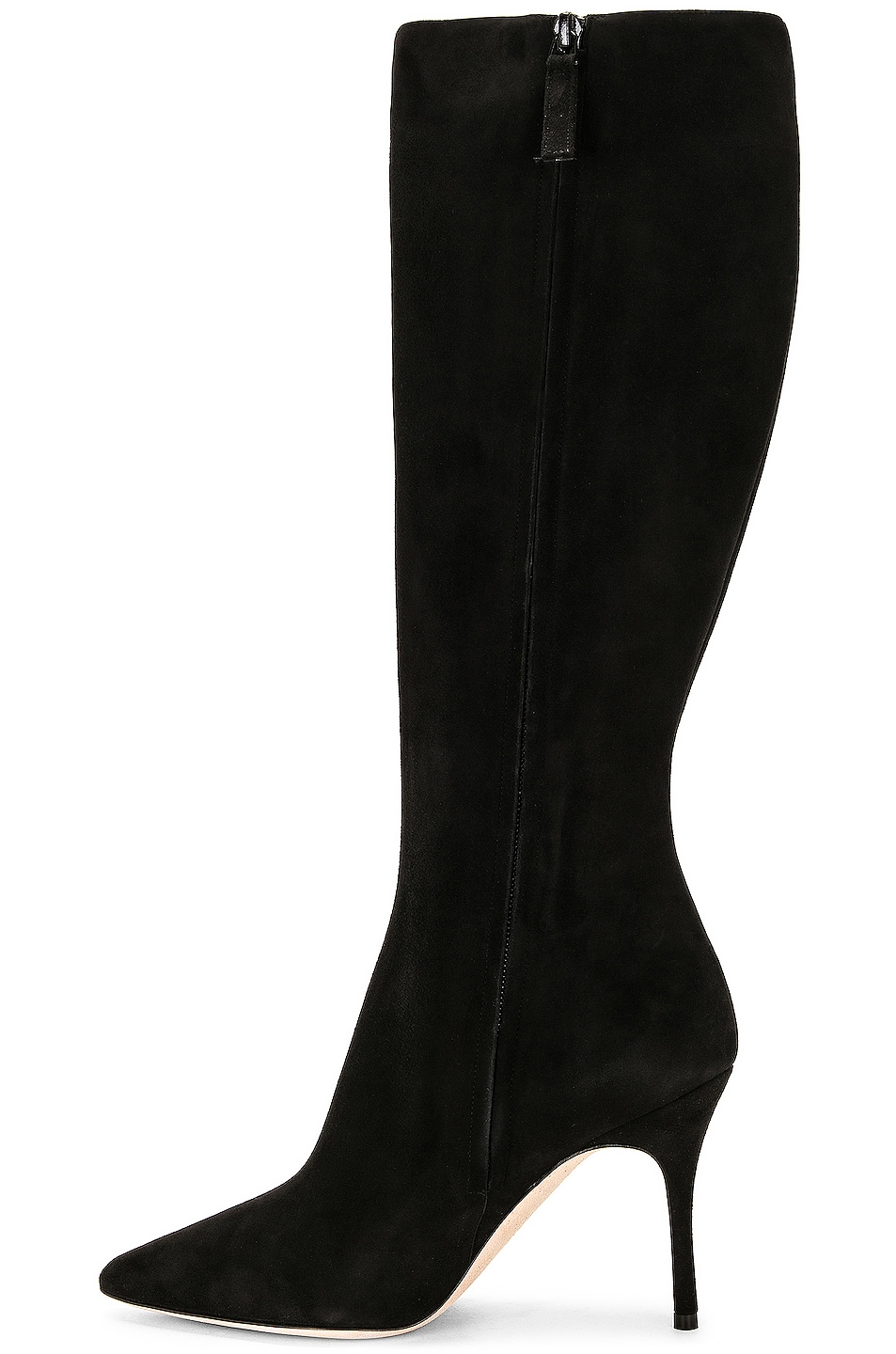 Manolo Blahnik Oculara 90 Suede Boot in Black | FWRD
