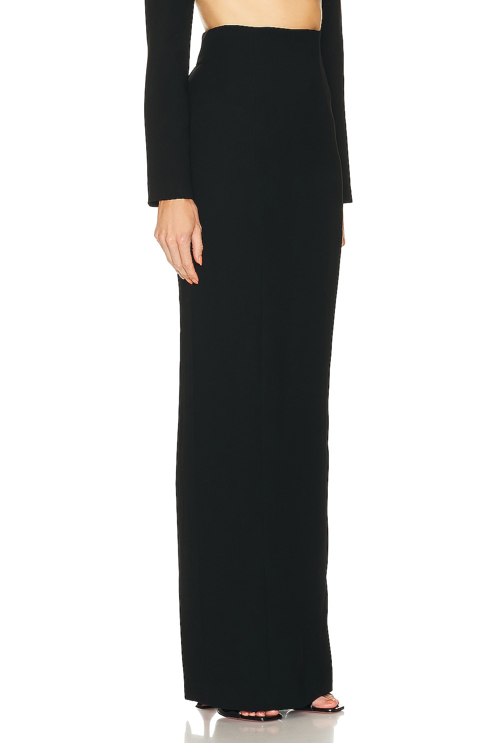 MONOT Back Cutout Pencil Skirt in Black | FWRD