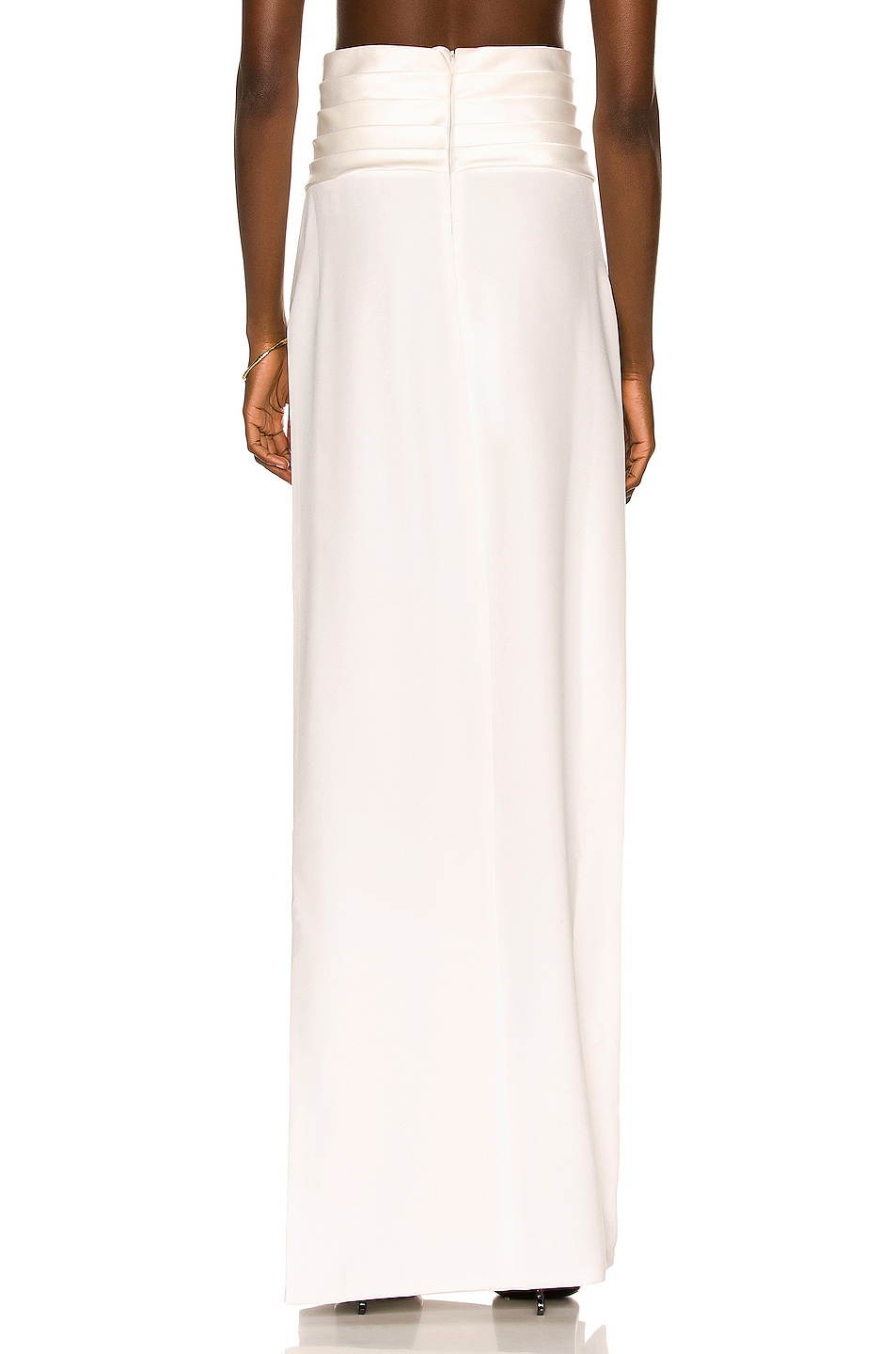 MONOT Side Slit Maxi Skirt in White | FWRD