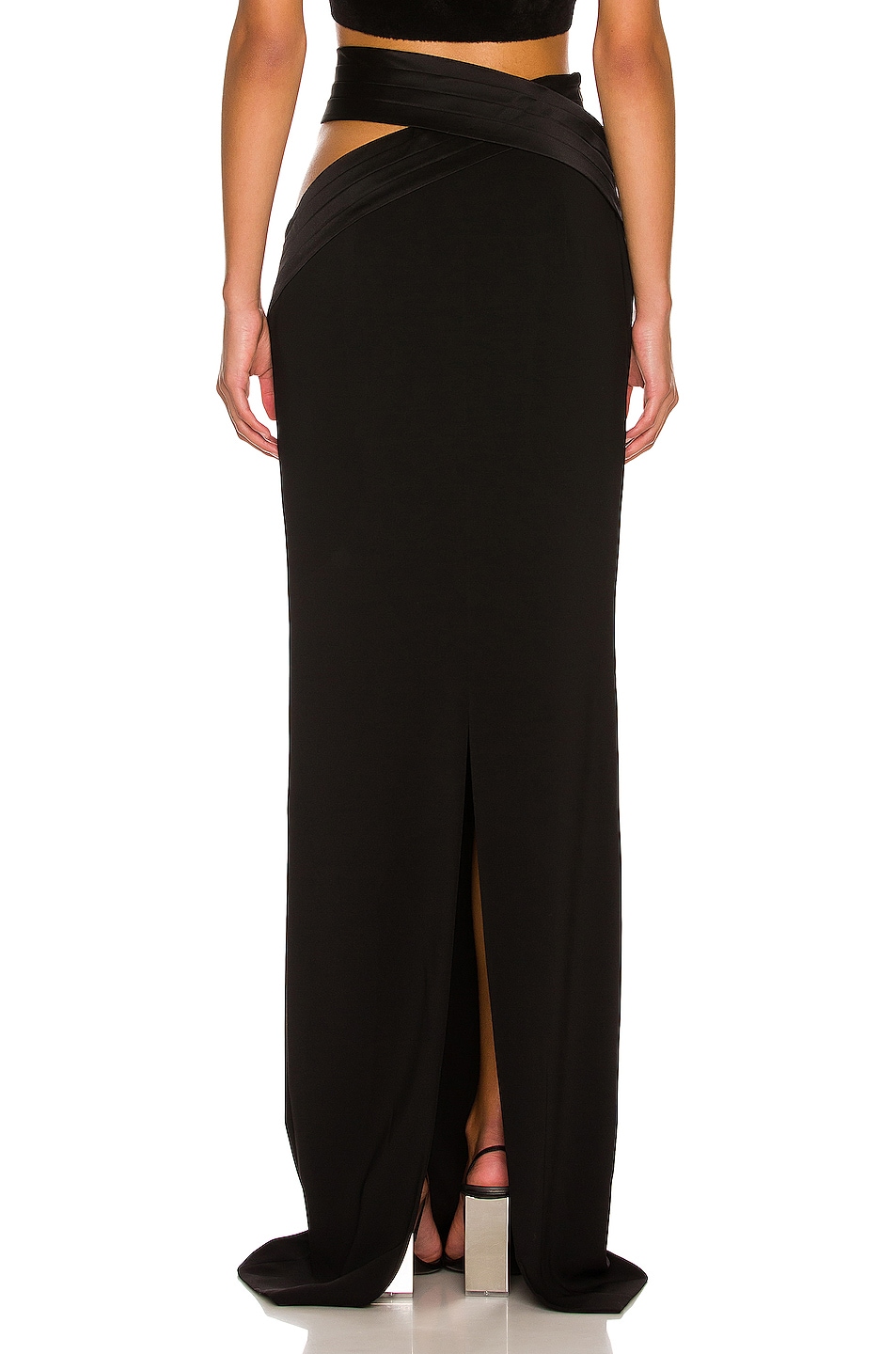 MONOT Cutout Maxi Skirt in Black | FWRD