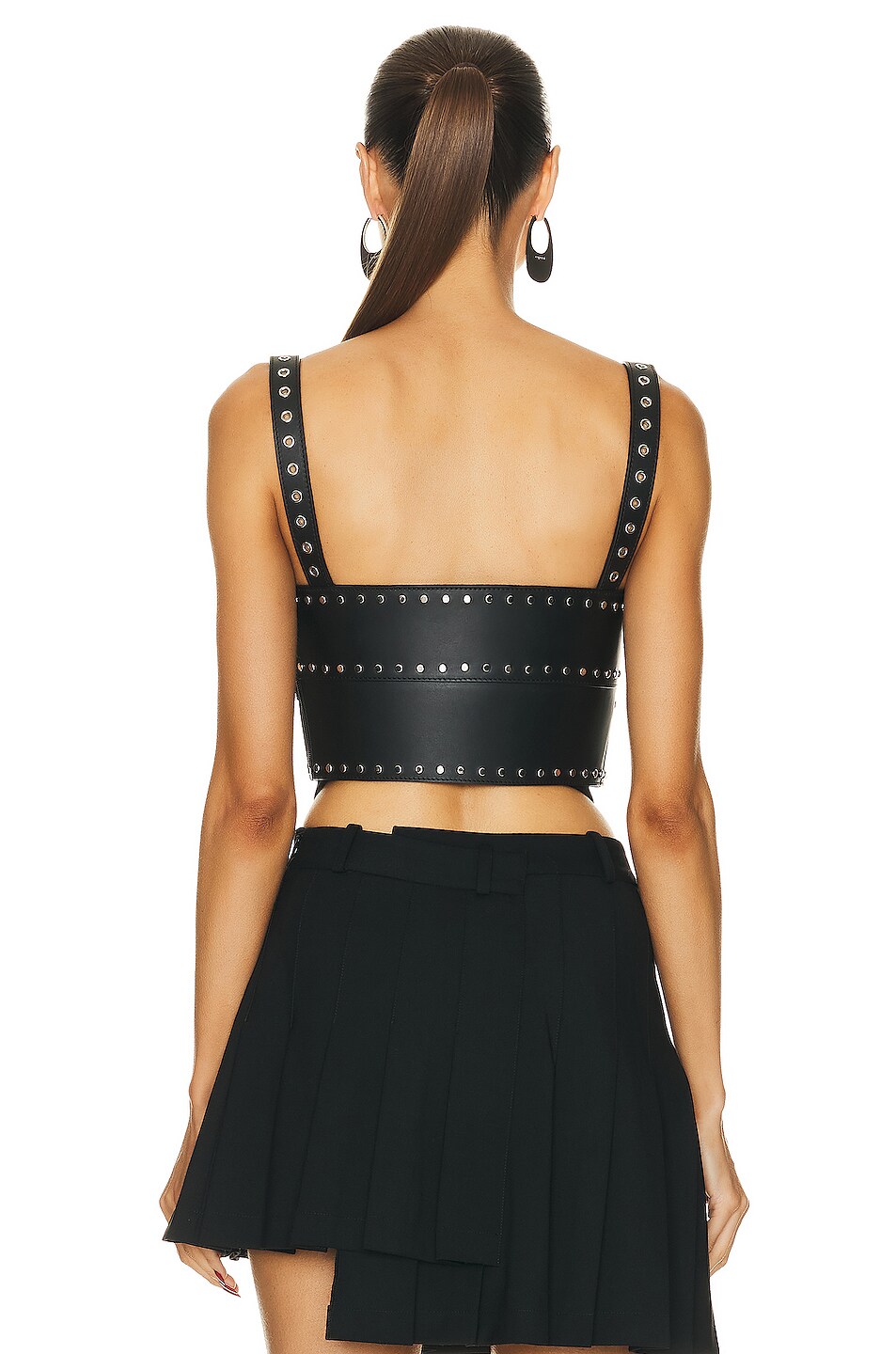 Monse Studded Bustier Top in Black | FWRD