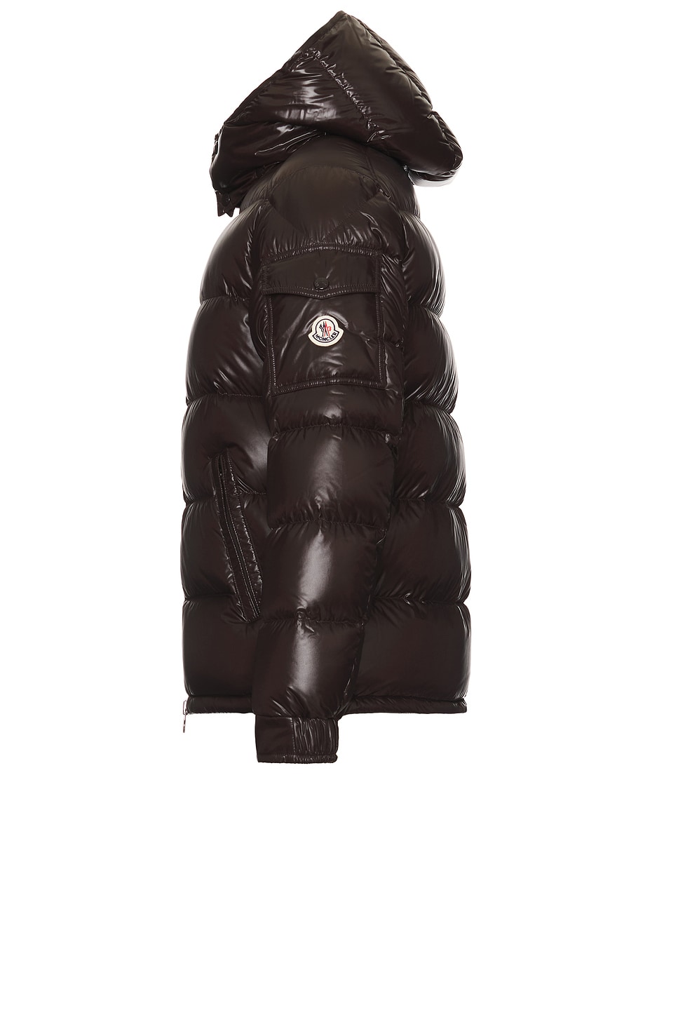 Moncler Maya Jacket in Dark Brown | FWRD