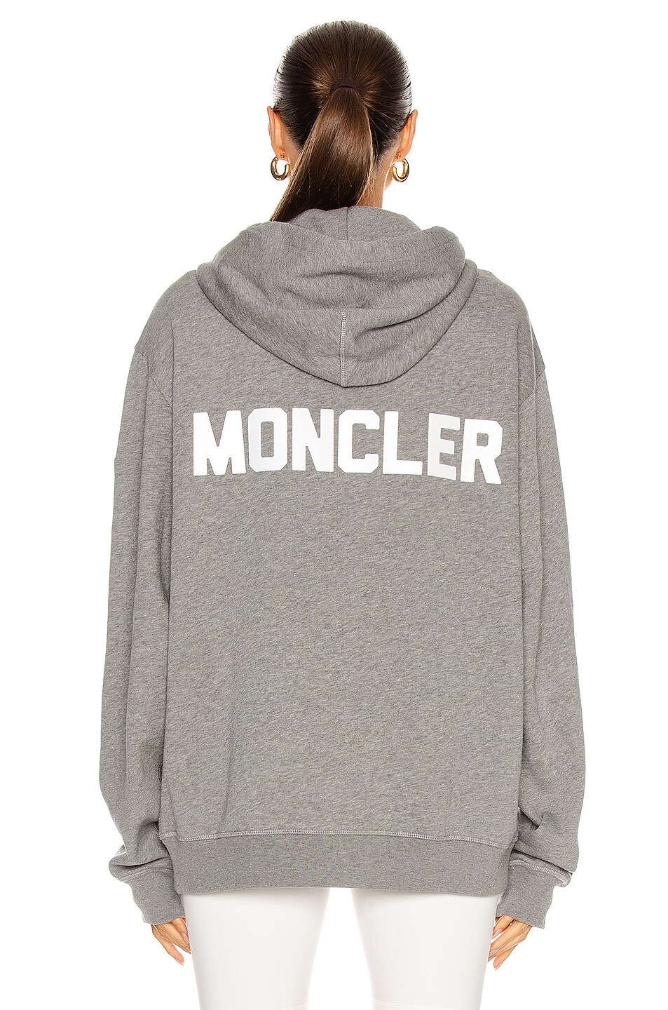 Moncler Maglia Con Cappuccio Hoodie in Grey | FWRD