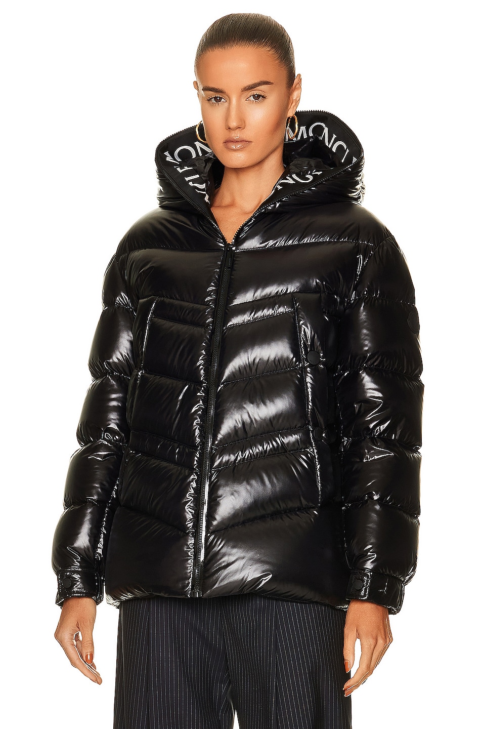 Moncler Matt Black Clair Jacket in Black | FWRD