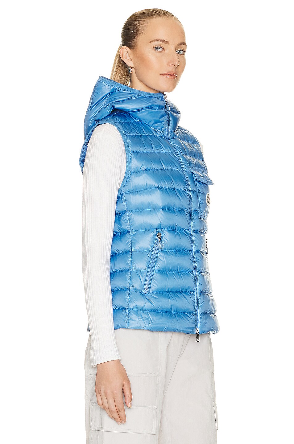 Moncler Glygos Vest in Blue | FWRD