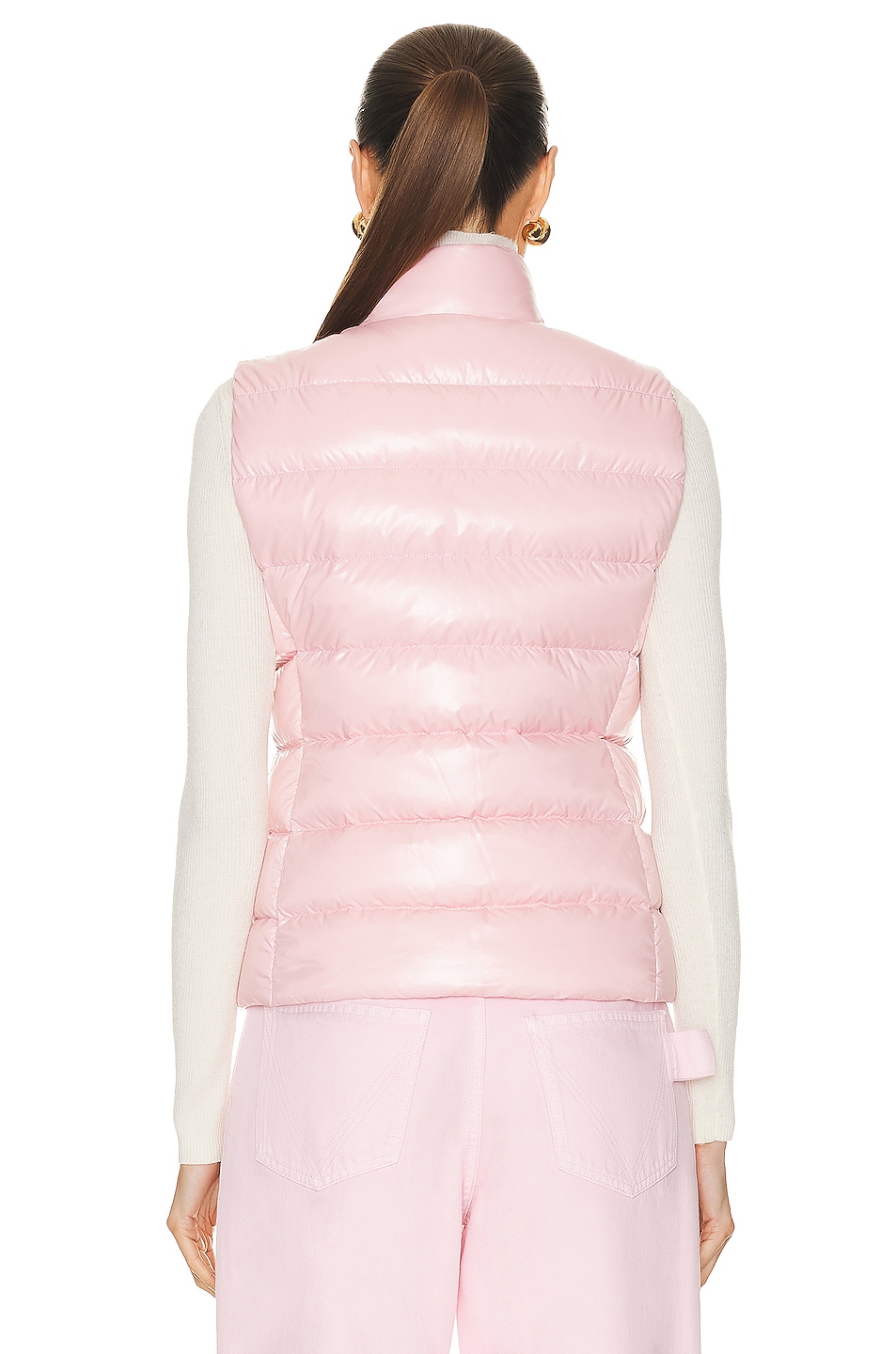 Moncler Ghany Vest in Pink | FWRD