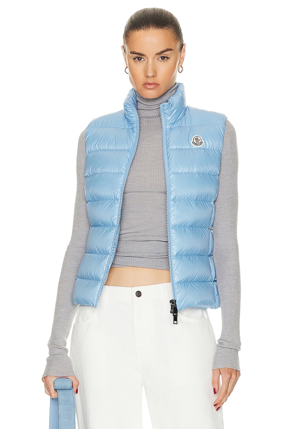 Moncler Ghany Vest in Light Blue | FWRD