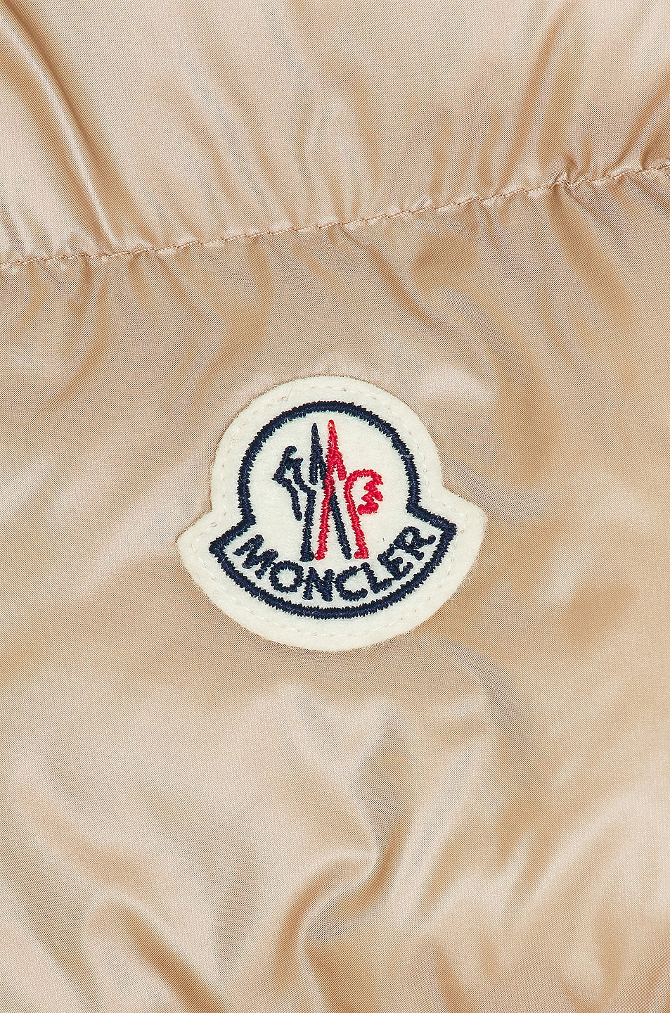 Moncler Chandre Long Coat in Beige | FWRD